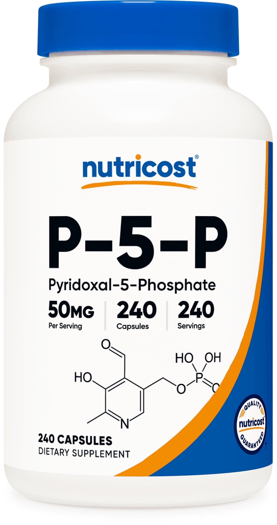 Nutricost P5P Vitamin B6 50mg, Gluten-Free & Vegetarian Friendly, Non ...