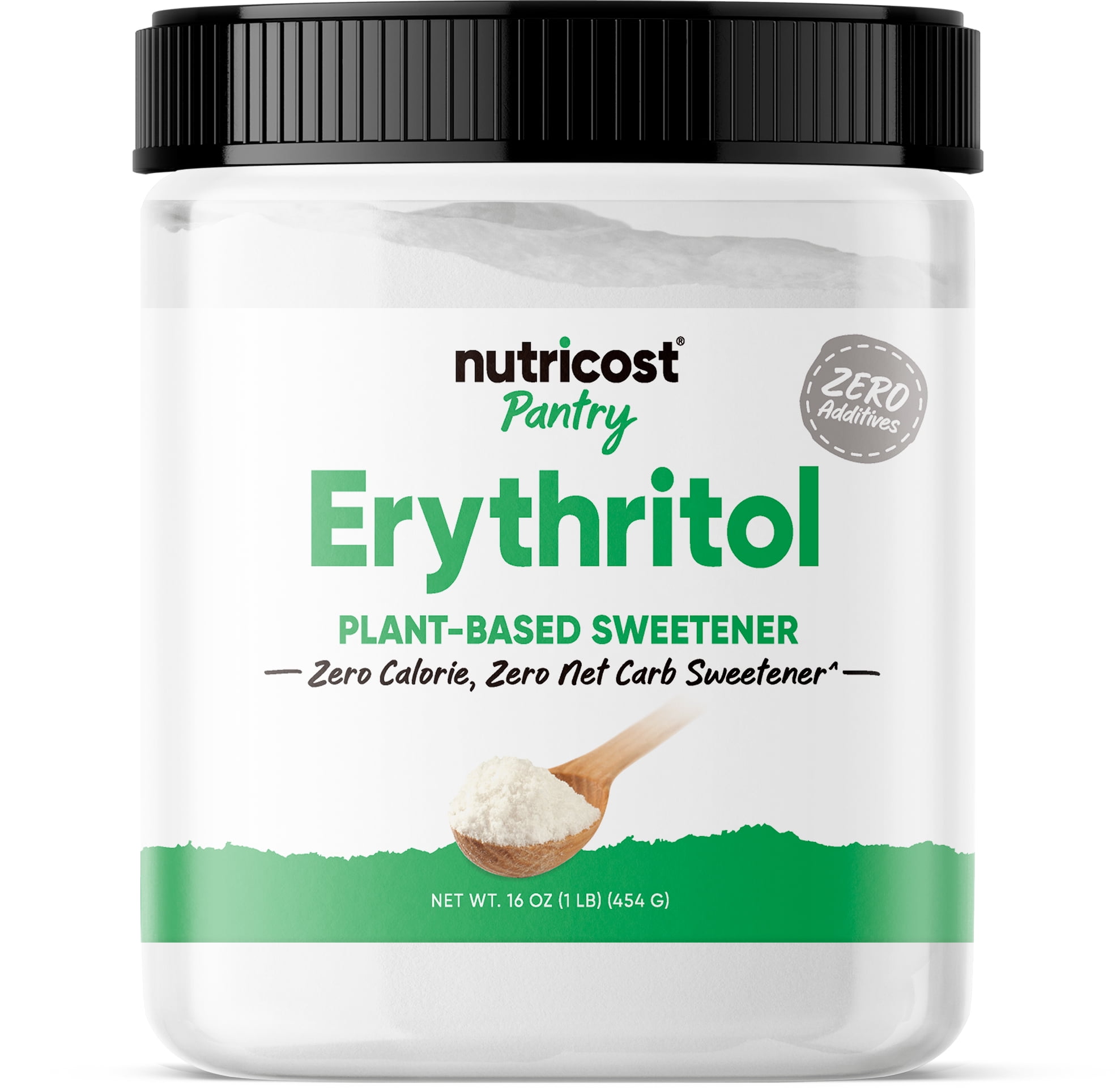 Nutricost Pantry Erythritol Plant-Based Sweetener Powder (1 LB) - Zero ...