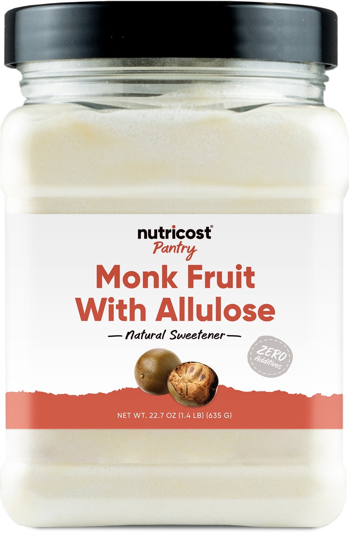 Nutricost Pantry Monk Fruit With Allulose (1.4 Pounds) - Nautral Sweetener, Vegan, GMO-Free ...