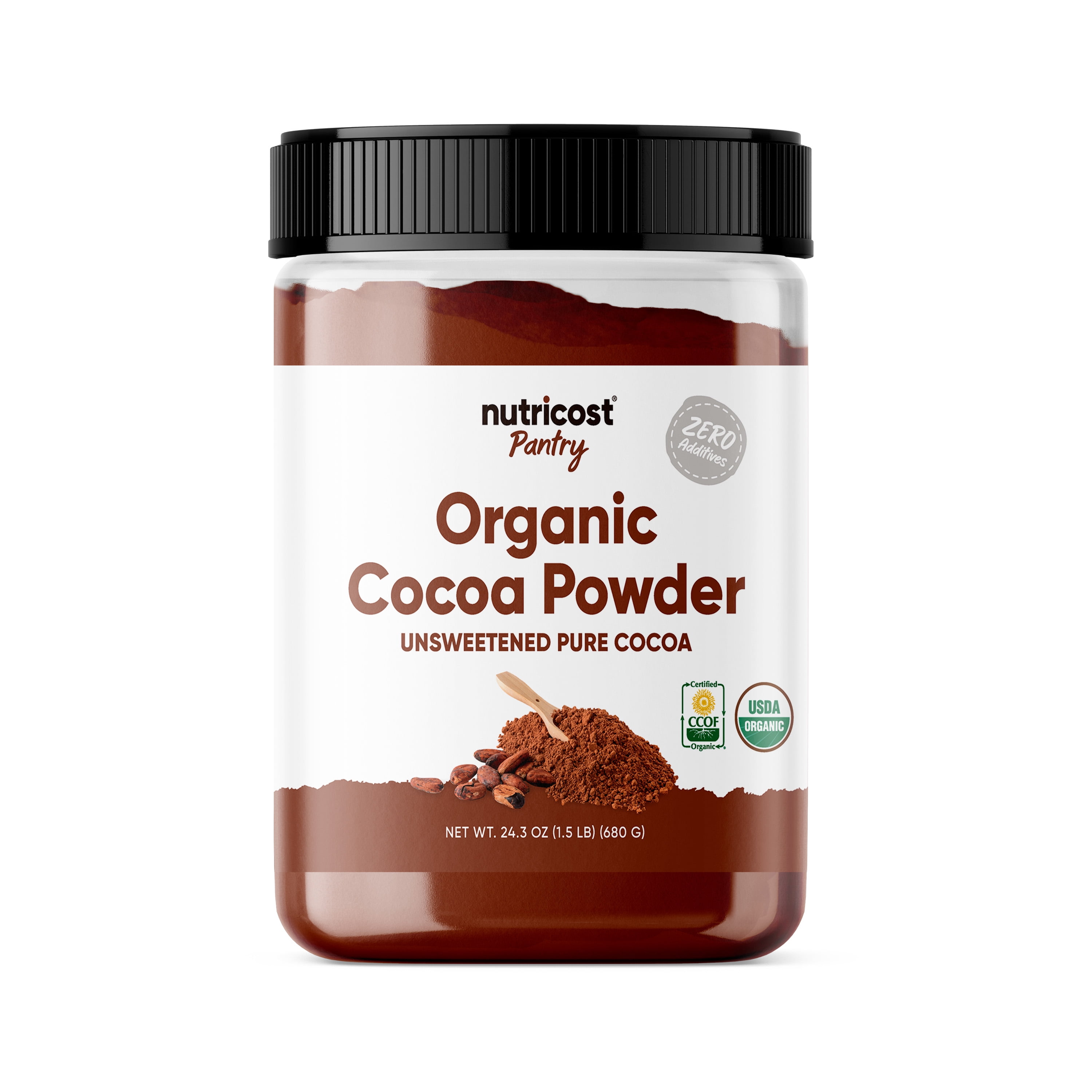 Nutricost Pantry Organic Cocoa Powder (1.5lb) - Baking Powder, Non GMO ...