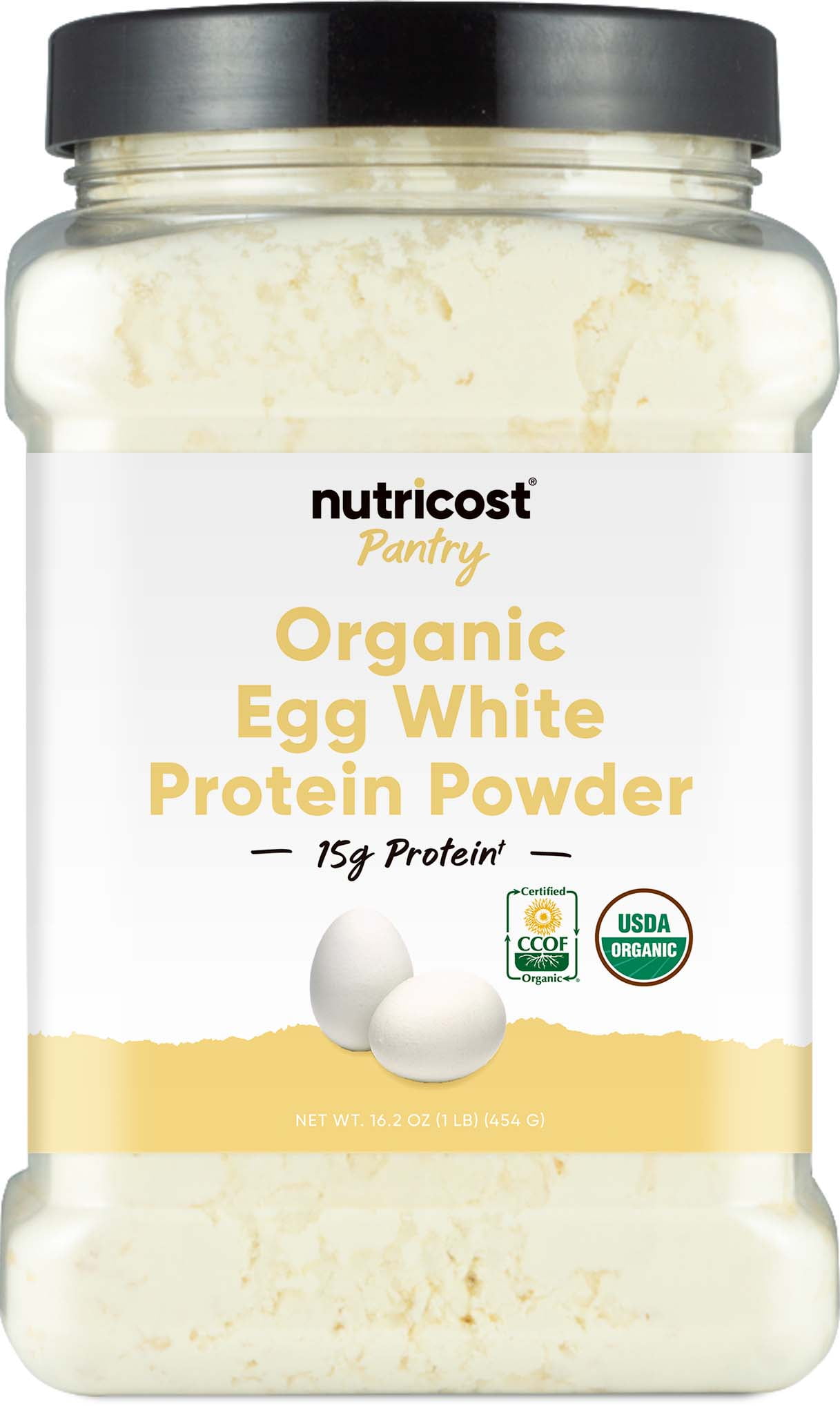 Nutricost Pantry Organic Egg White Protein Powder (1LB) - GMO-Free ...