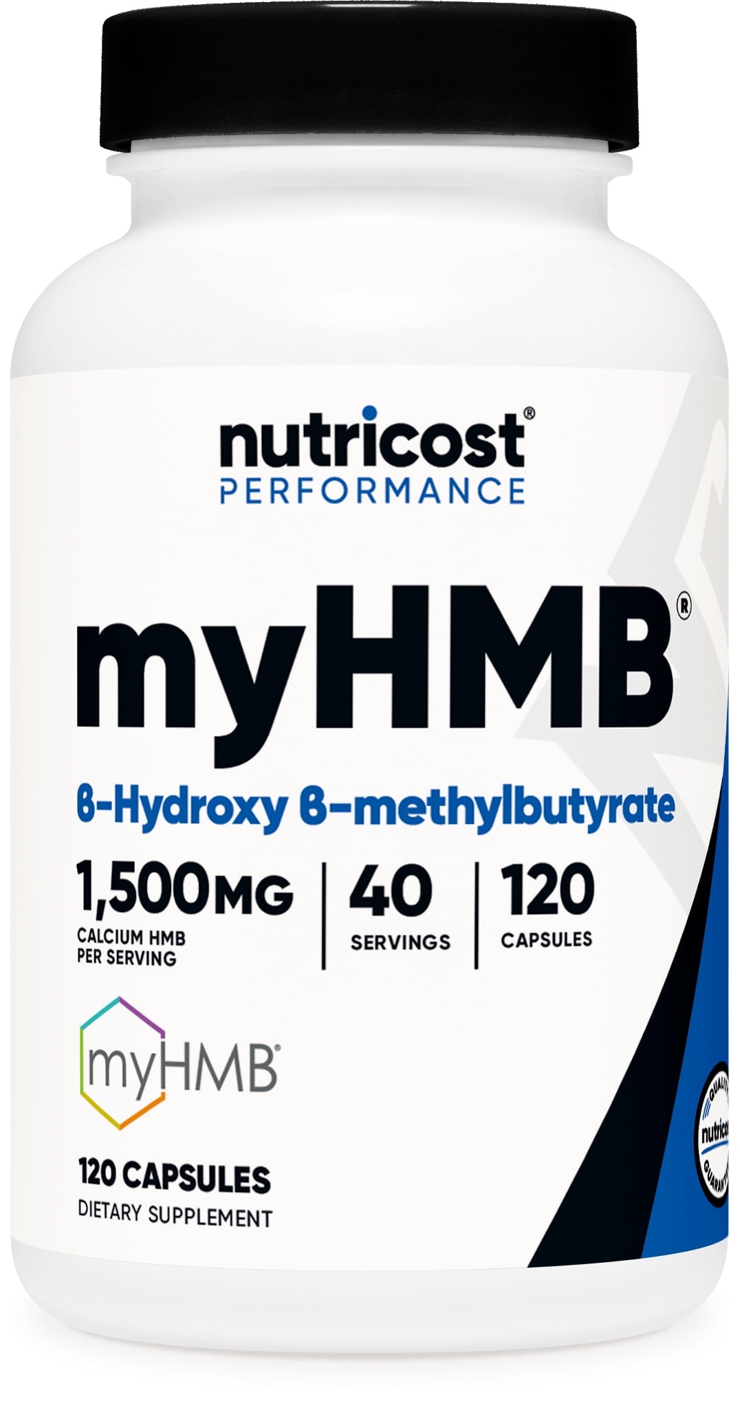 Nutricost Performance myHMB Supplement (120 Capsules) 1500mg Calcium HMB Per Serving - Calcium B ...