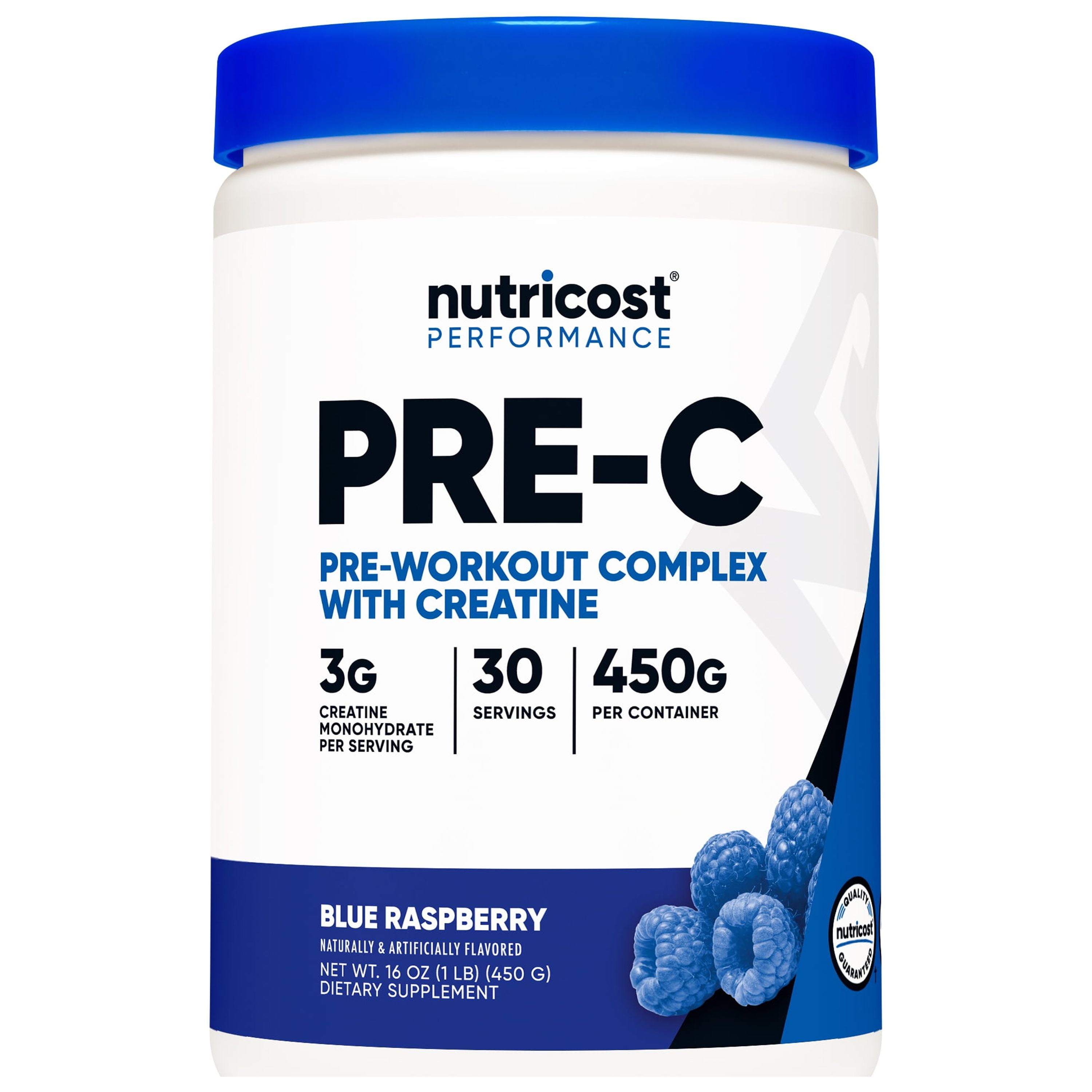 Nutricost Pre-C, Pre-Workout Complex with Creatine Powder (Blue Raspberry) - Boost Fitness ...