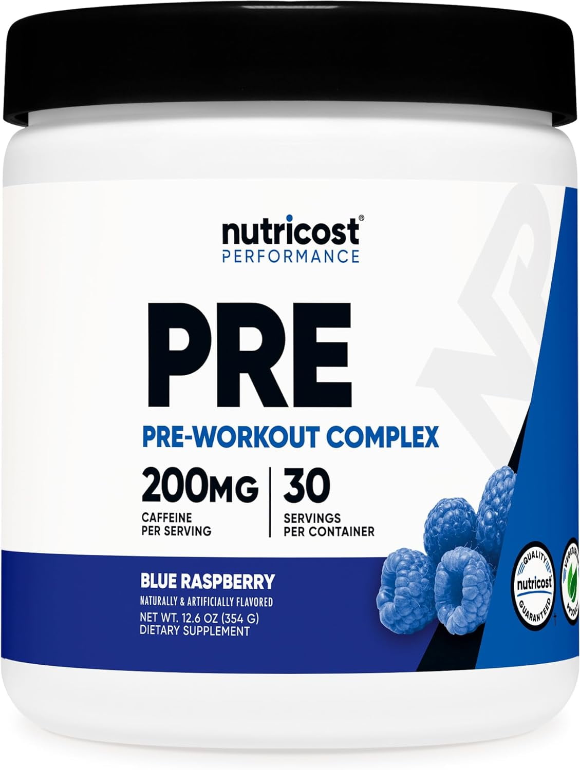 Nutricost Pre-Workout Complex Powder (Blue Raspberry) 30 Serivings ...