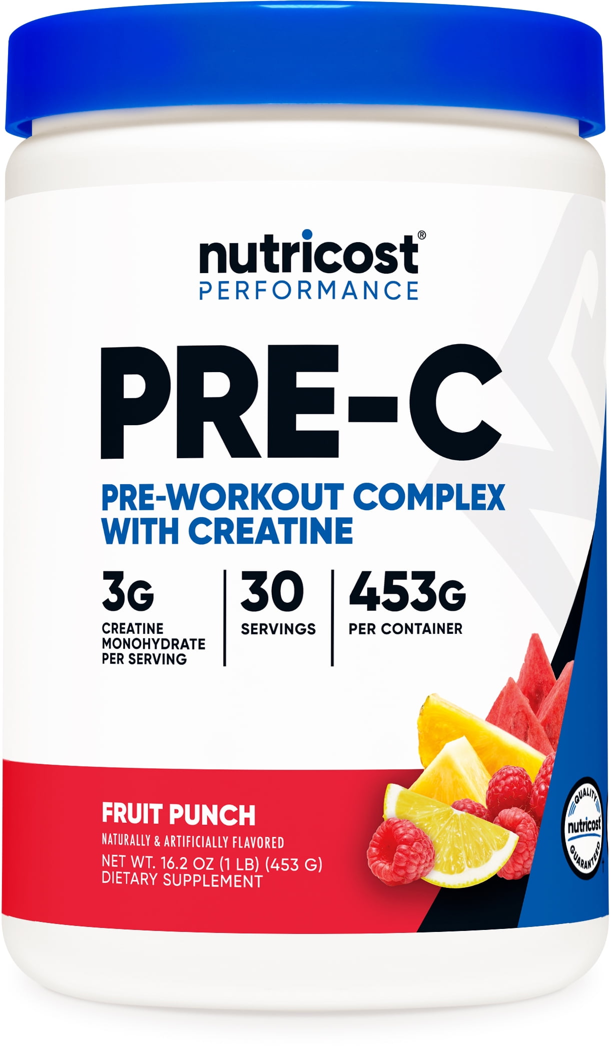 Nutricost Pre-Workout Complex Powder (Fruit Punch) 30 Serivings - Fitness Supplement with Beta ...