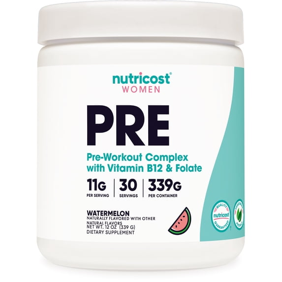 Nutricost Healthy Vegan Pre-Workout Supplement Powder for Women ...