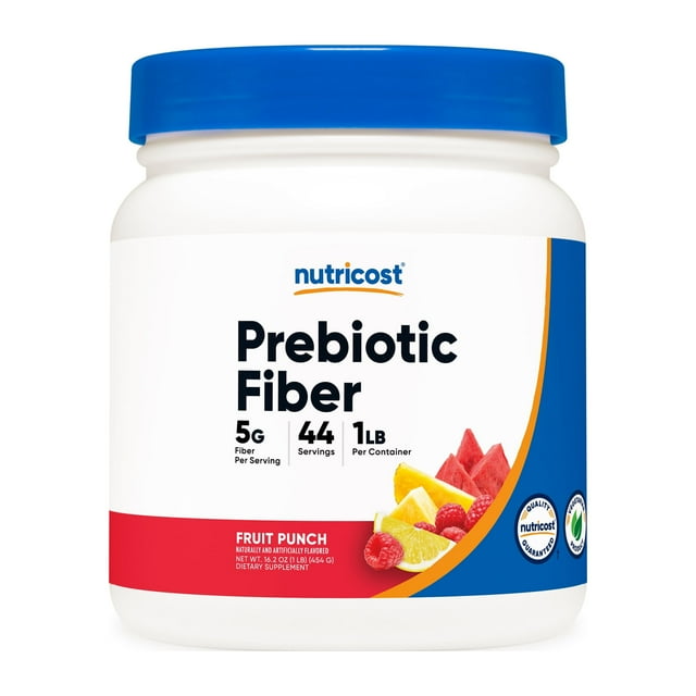 Nutricost Prebiotic Fiber Powder (1 LB) (Fruit Punch) - Digestive ...