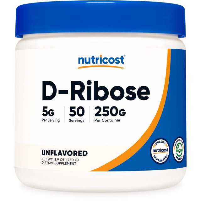 Nutricost Pure D-Ribose Powder (250 Grams) - Non-GMO Supplement ...