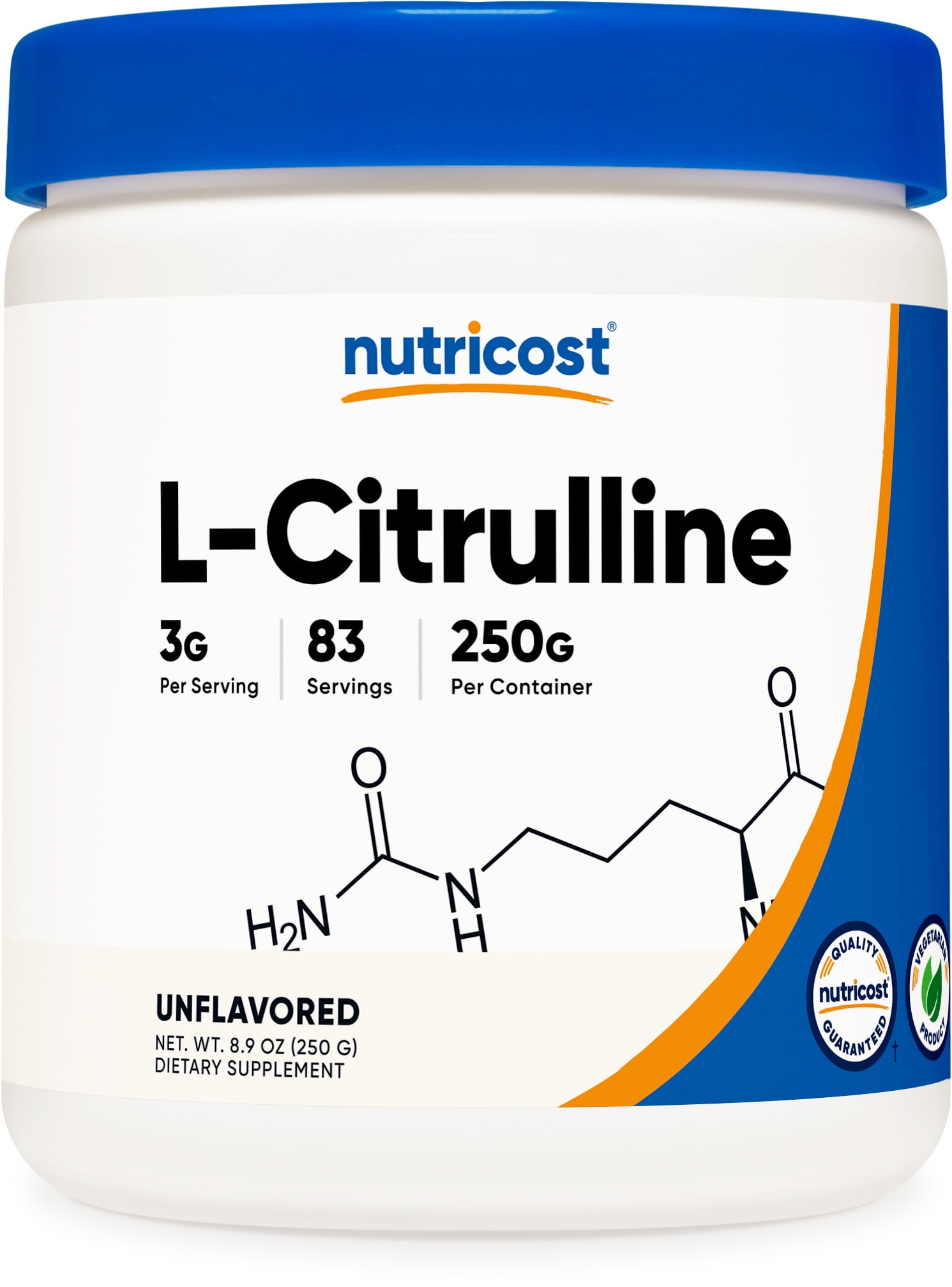 Nutricost Pure L-Citrulline Powder, 250g, Vegetarian Supplement ...