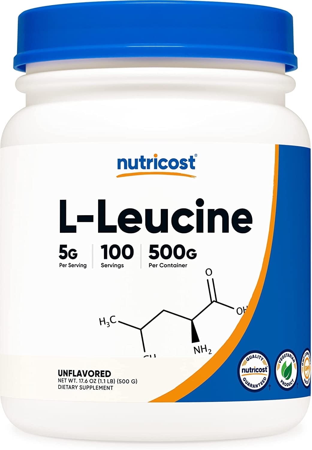 Nutricost L-Leucine Powder, 500g, Vegetarian, Amino Acid Supplement ...