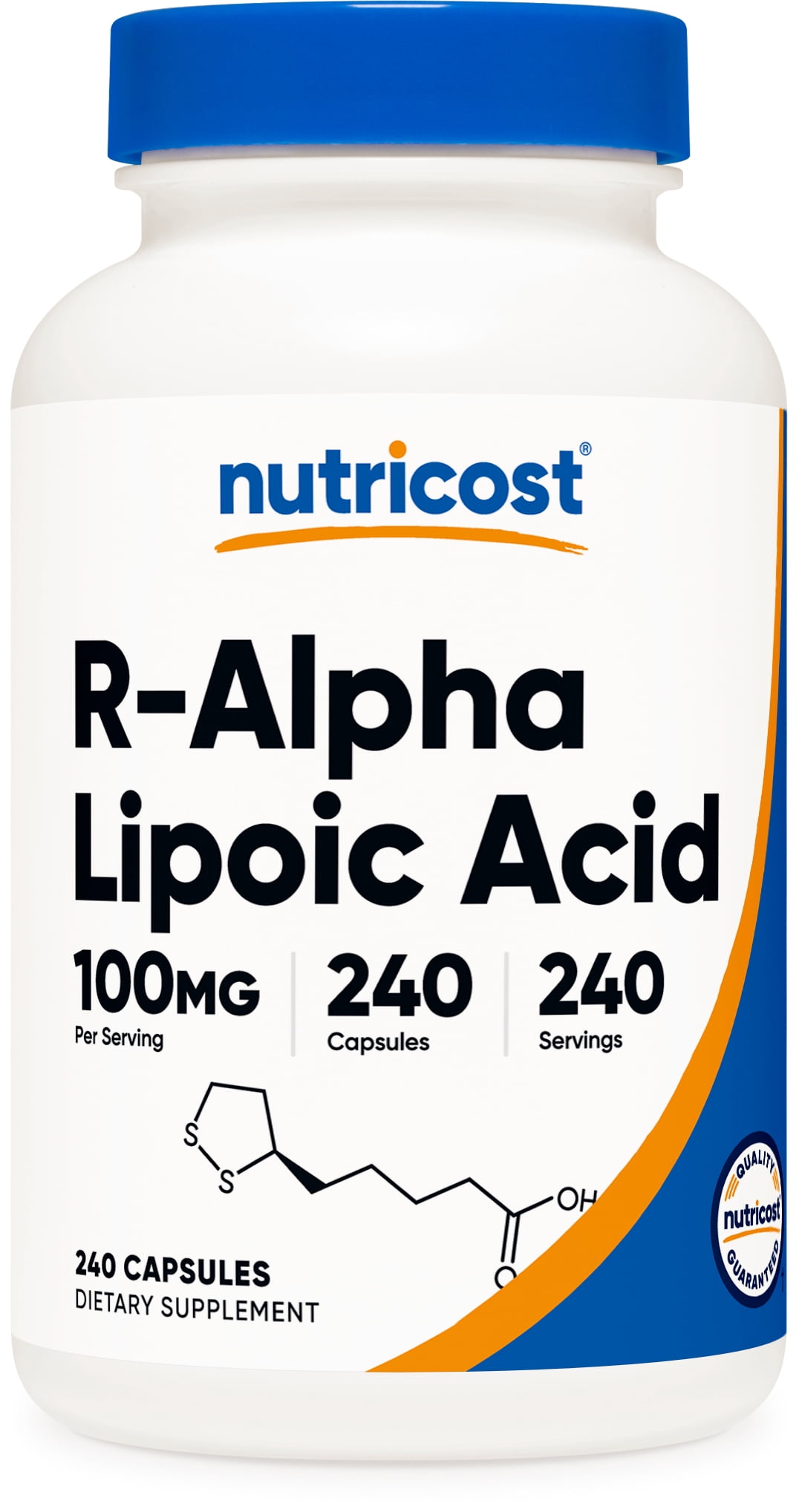 Nutricost R-Alpha Lipoic Acid 100mg Capsules, 240 Veggie Caps, Non-GMO ...