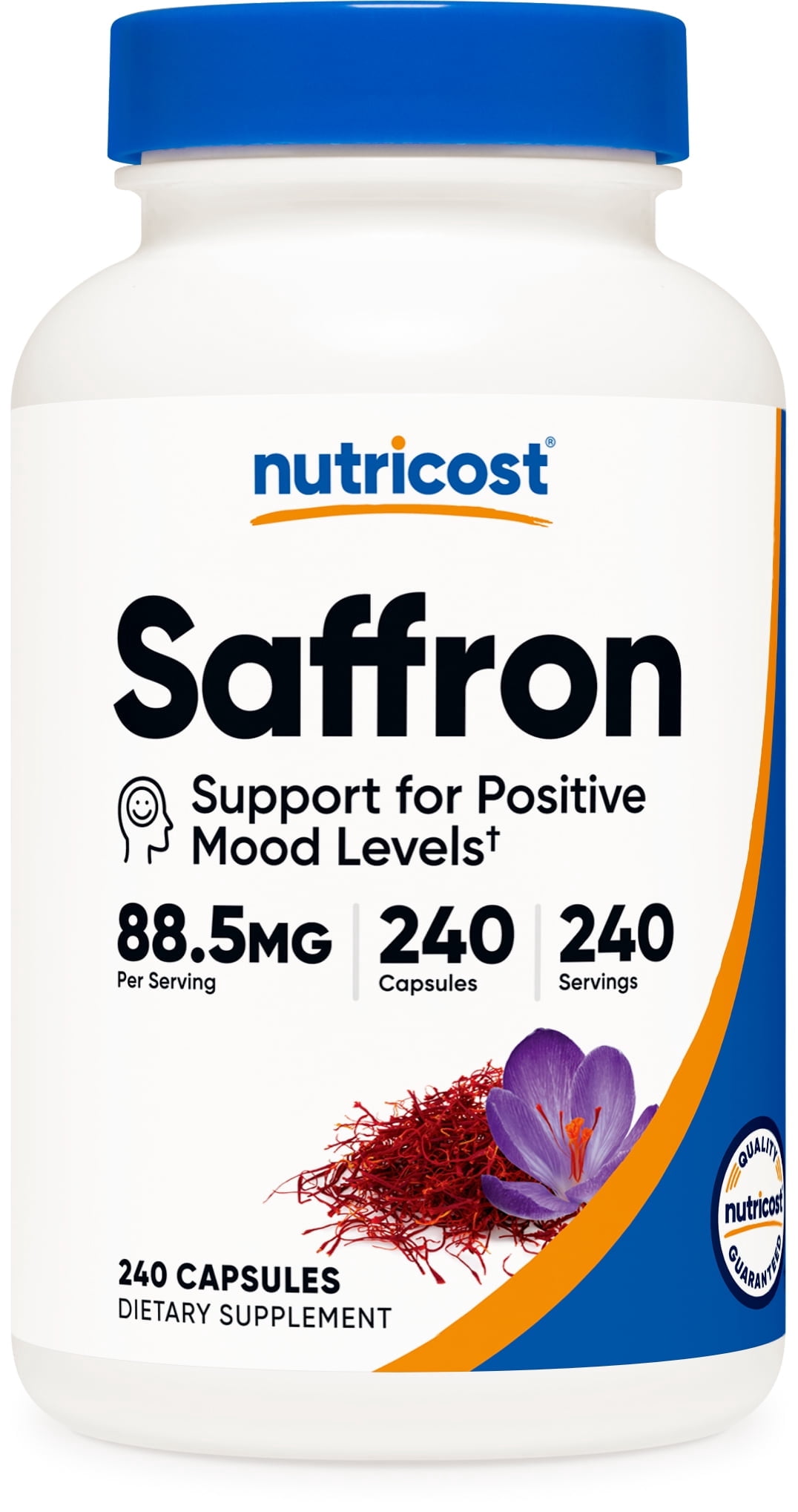 Nutricost Saffron Extract 88.5mg Vegan Capsules, 240 Servings - Walmart.com