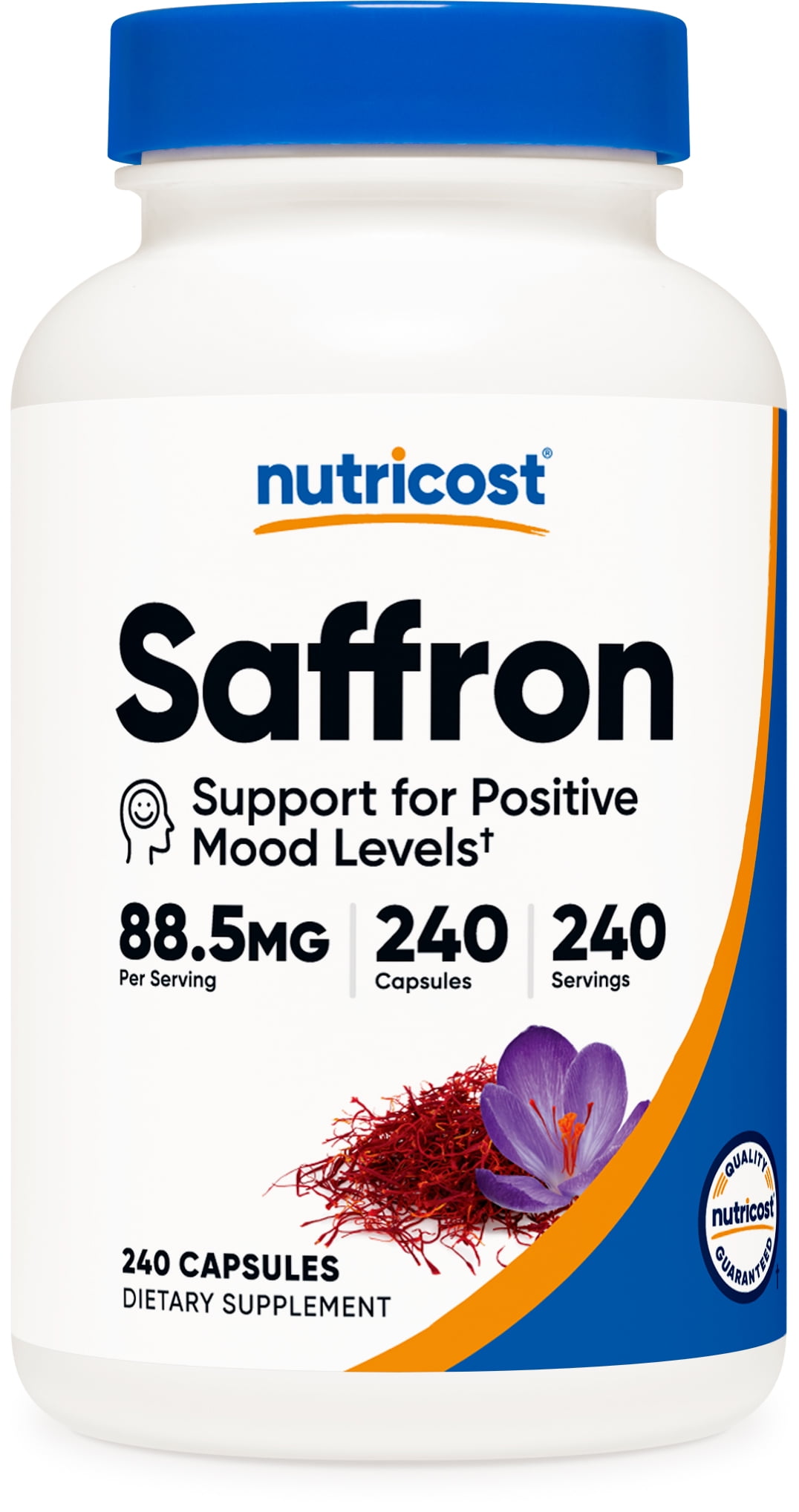 Nutricost Saffron Extract 88.5mg, 240 Capsules - Veggie Caps, Non-GMO ...