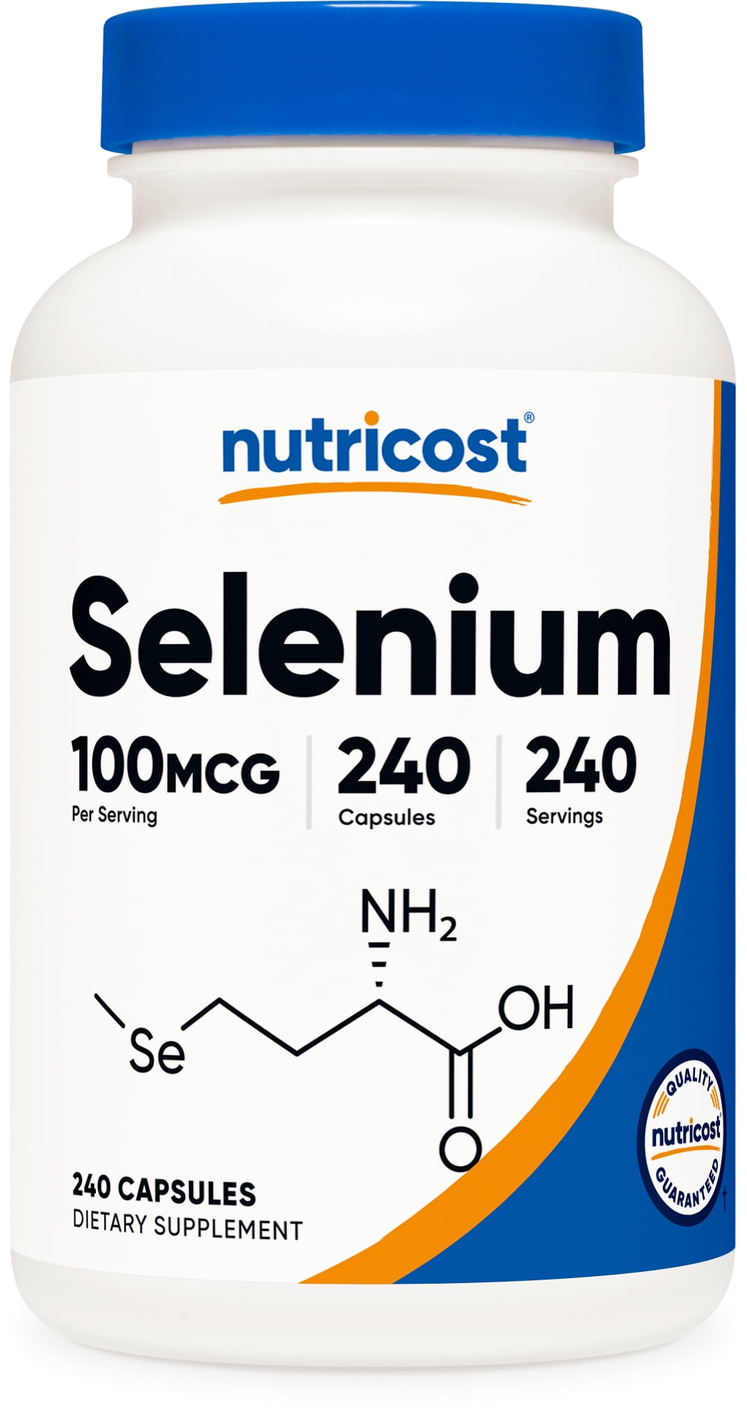 Nutricost, Selenium Supplement, 100mcg, 240 Capsules Vegetarian ...