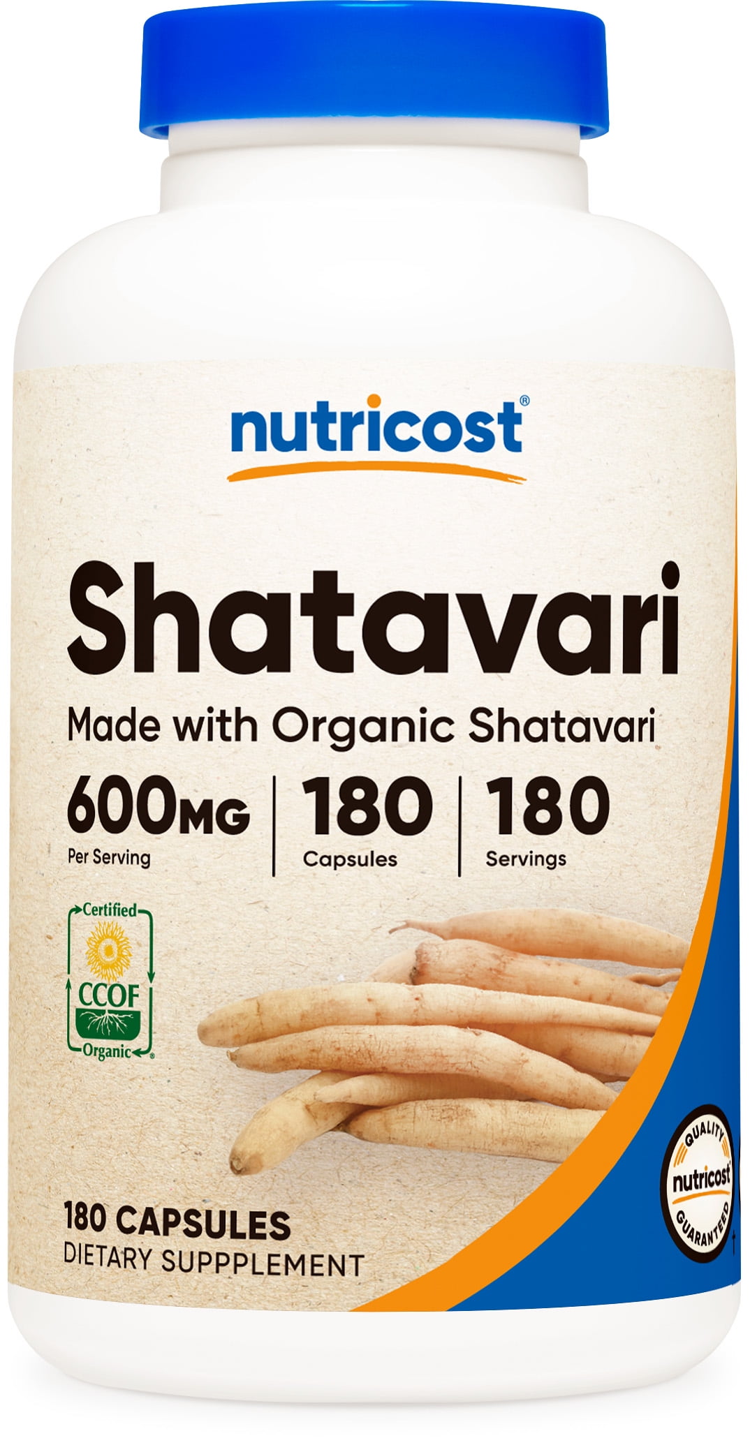 Nutricost Shatavari 600mg, 180 Capsules - Supplement made with Organic ...
