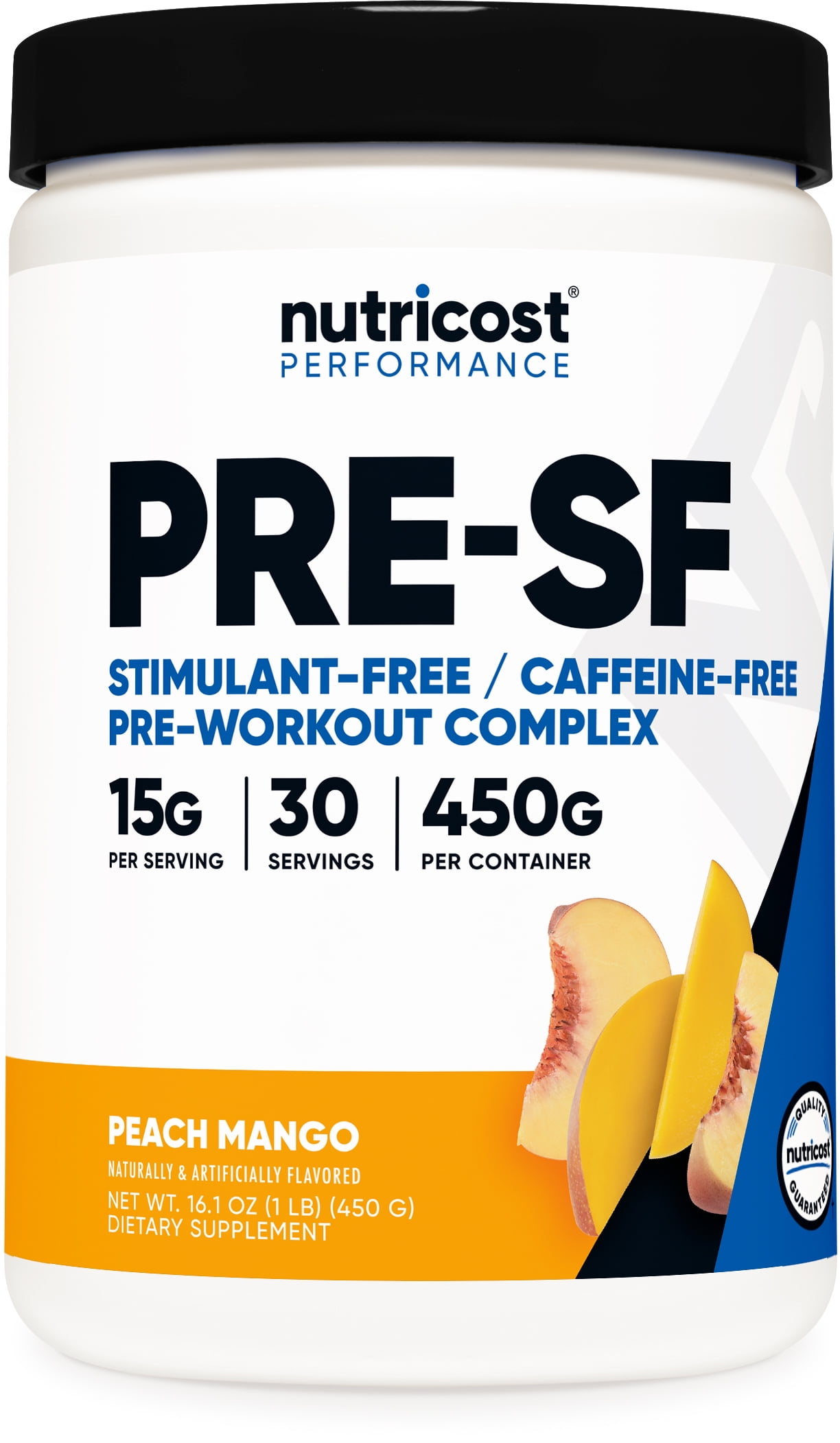 Nutricost Stim-Free Pre-Workout Powder, Peach Mango Flavor, 30 Servings ...