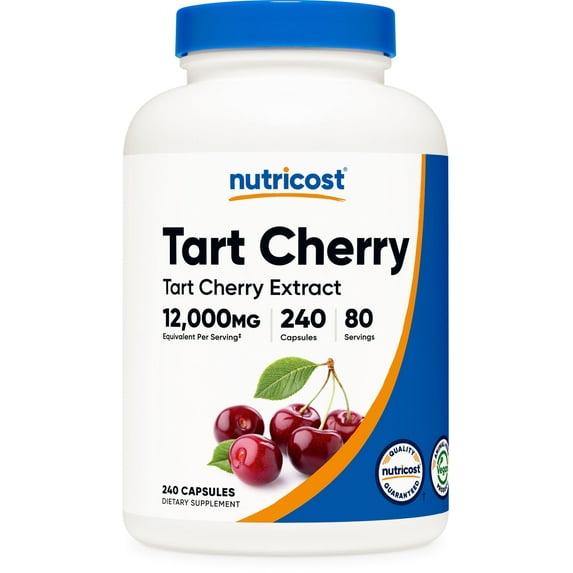 Nutricost Tart Cherry Extract (12,000mg Equivalent) 240 Capsules ...