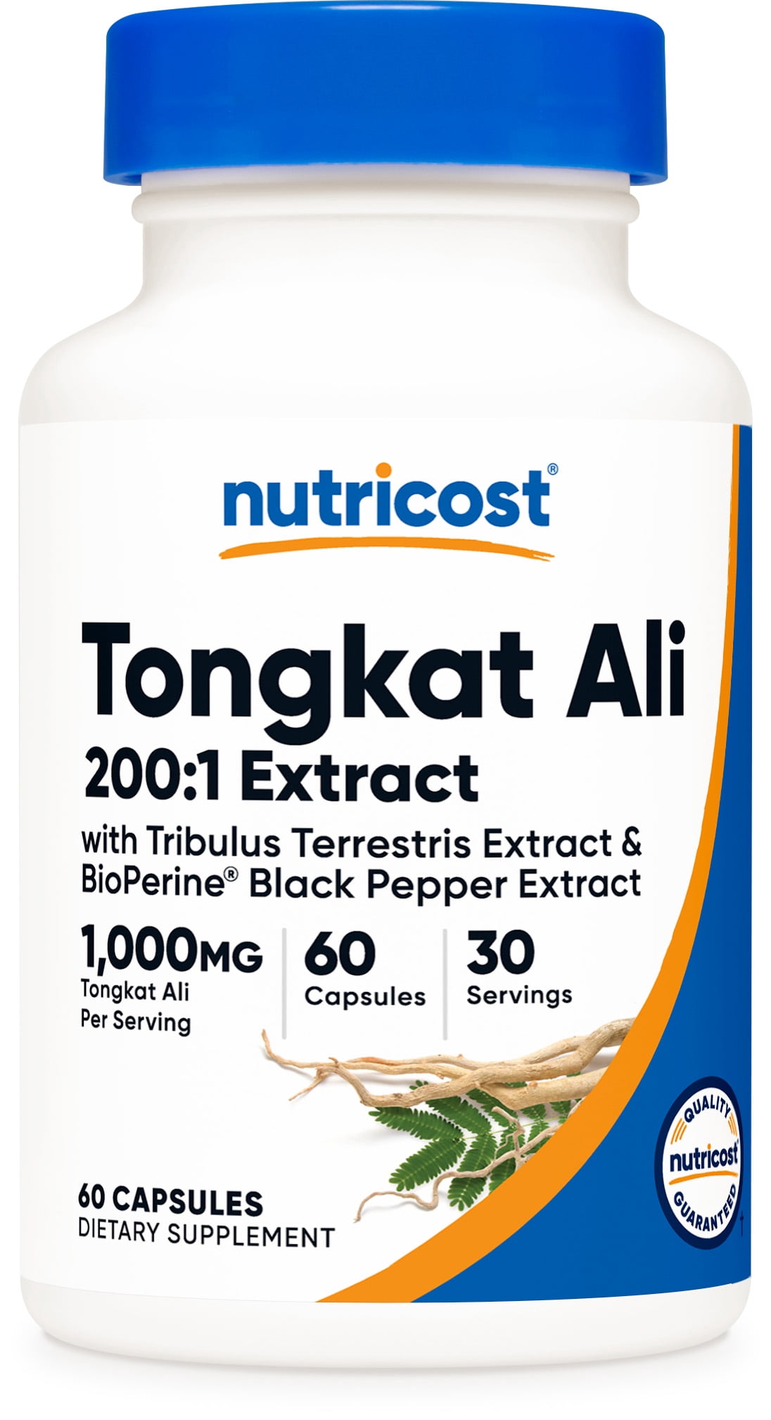 Nutricost Tongkat Ali 500mg, 60 Capsules 200:1 Extract - Vegetarian ...