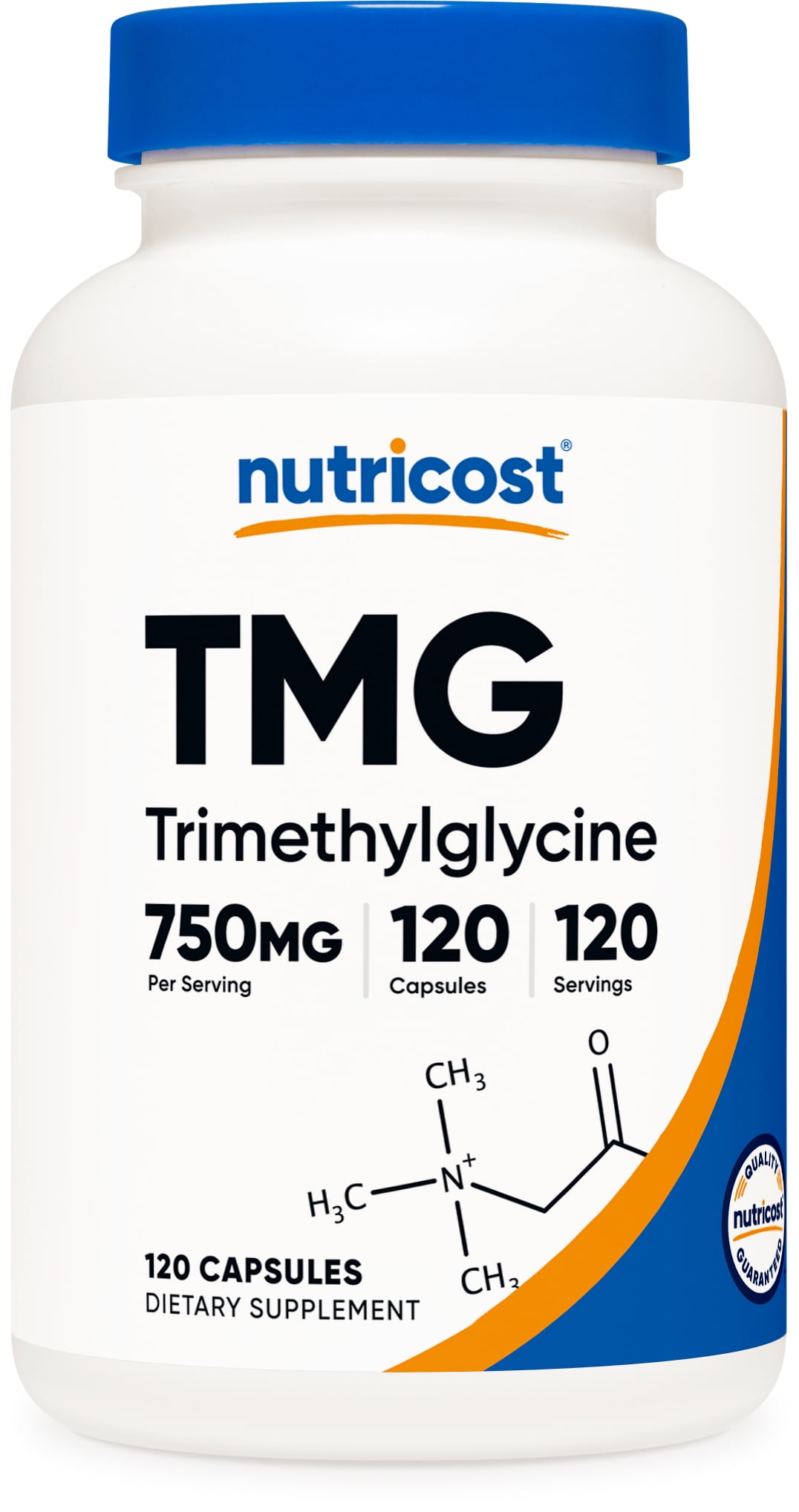 Nutricost Trimethylglycine (TMG) 750mg, 120 Capsules - Non-GMO ...