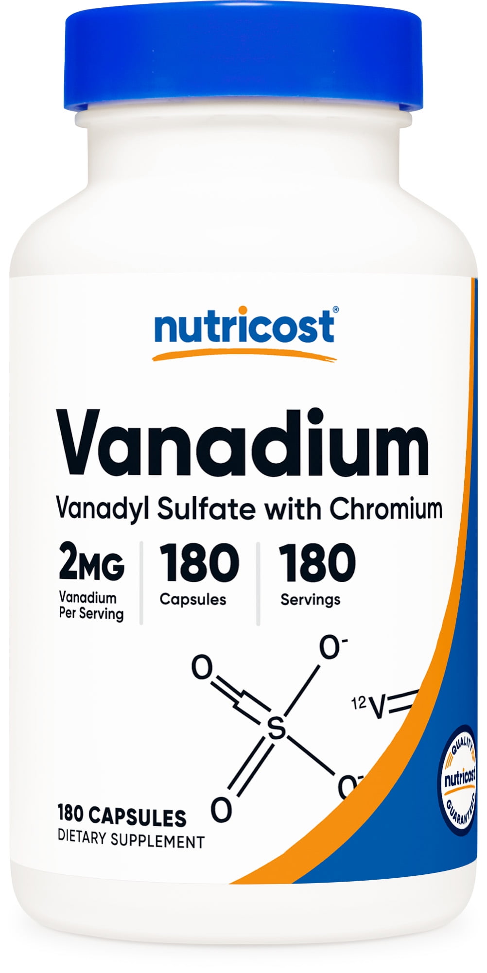 Nutricost Vanadium With Chromium Supplement 2mg 180 Vegetarian Capsules - Walmart.com