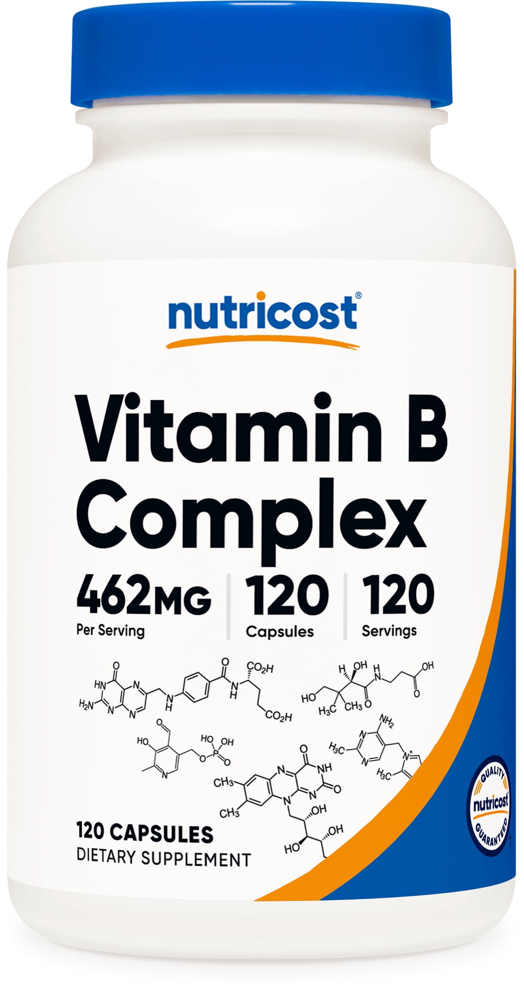 Nutricost Vitamin B Complex 460mg, 120 Capsules - with Vitamin C ...