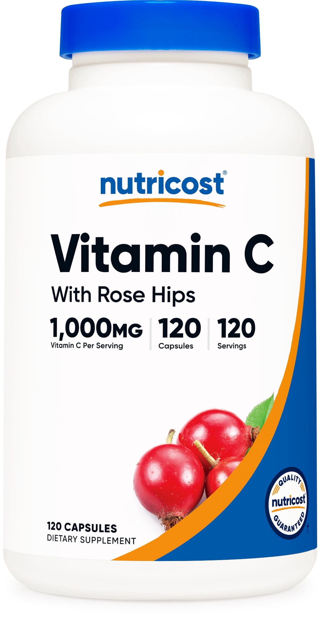 Nutricost, Vitamin C with Rose Hips, 1025mg, 120 Capsules - Walmart.com