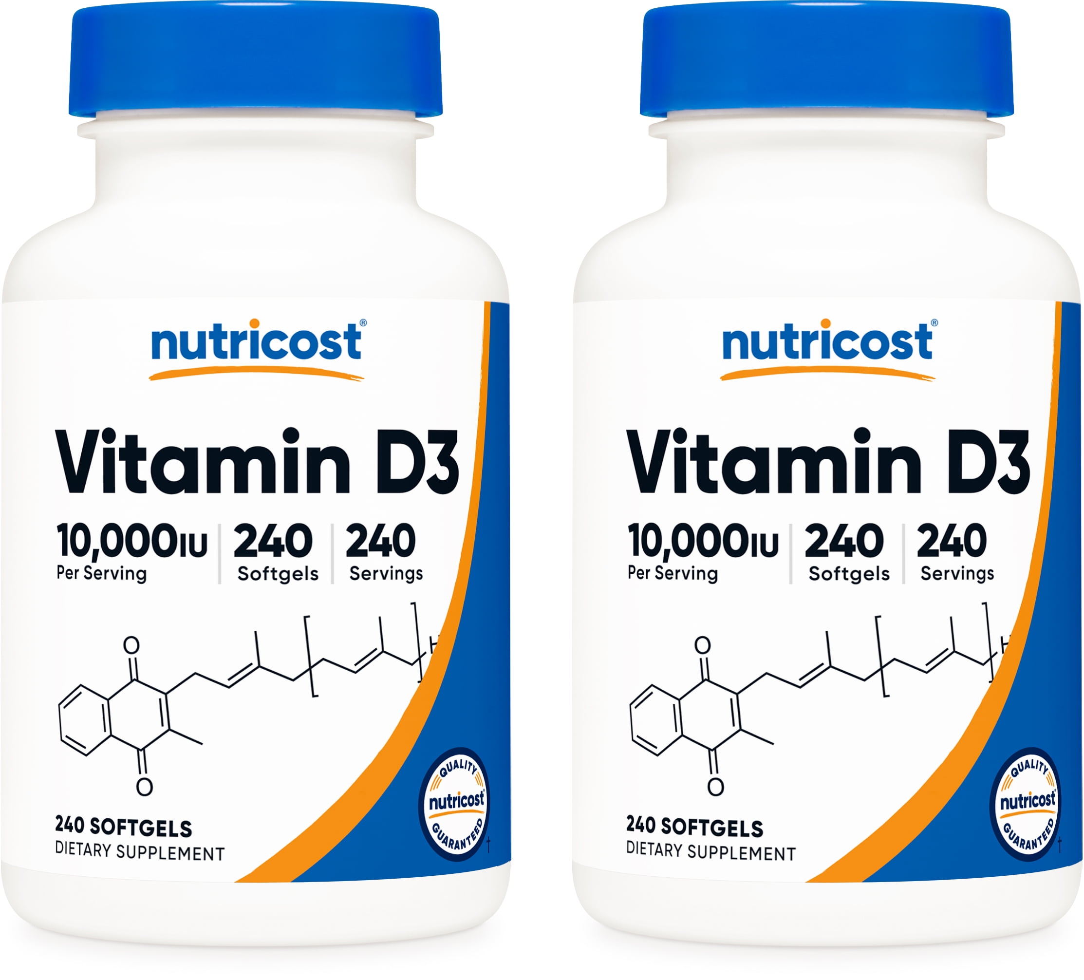 Nutricost Vitamin D3 10,000 IU Soft Gels, 240 Servings - Walmart.com