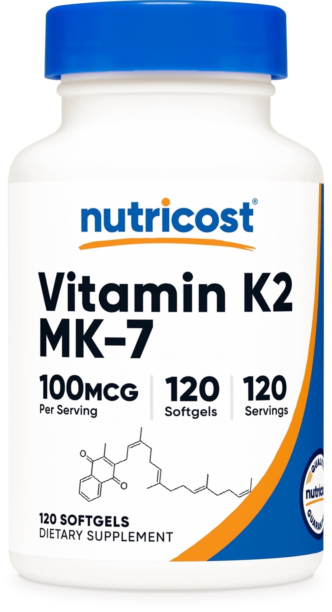 Nutricost Vitamin K2 MK-7 Softgels 100mcg, 120 Softgels - GMO-Free - Walmart.com