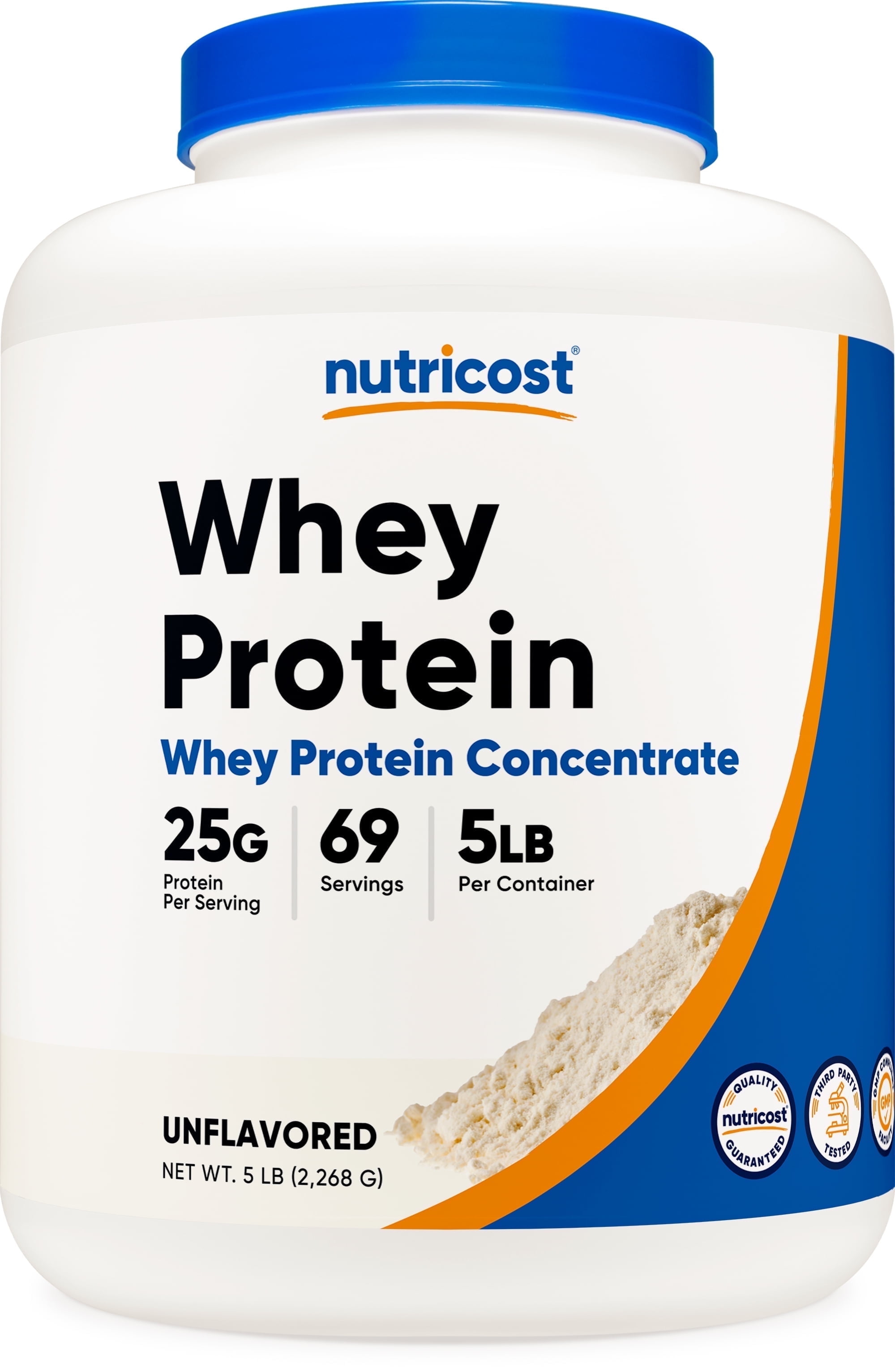 Nutricost Whey Protein Concentrate Powder (Unflavored) 5LBS - Walmart.com