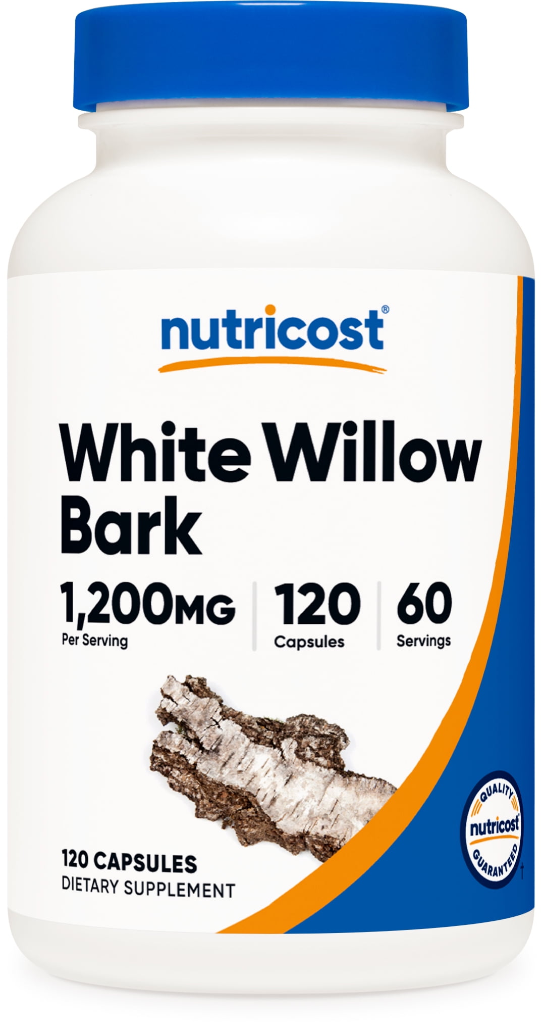Nutricost White Willow Bark Capsules, 1200 mg per Serving, Vegan, 120 ...