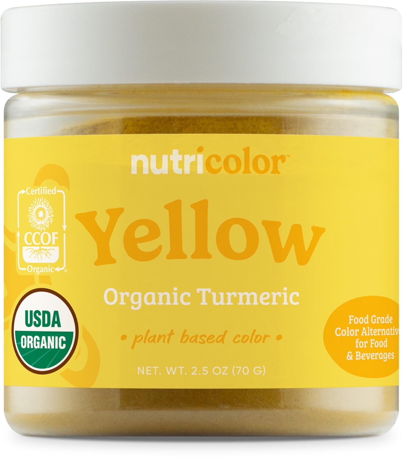 Nutricost Yellow Plant Based Food Coloring From Organic Turmeric Powder ...
