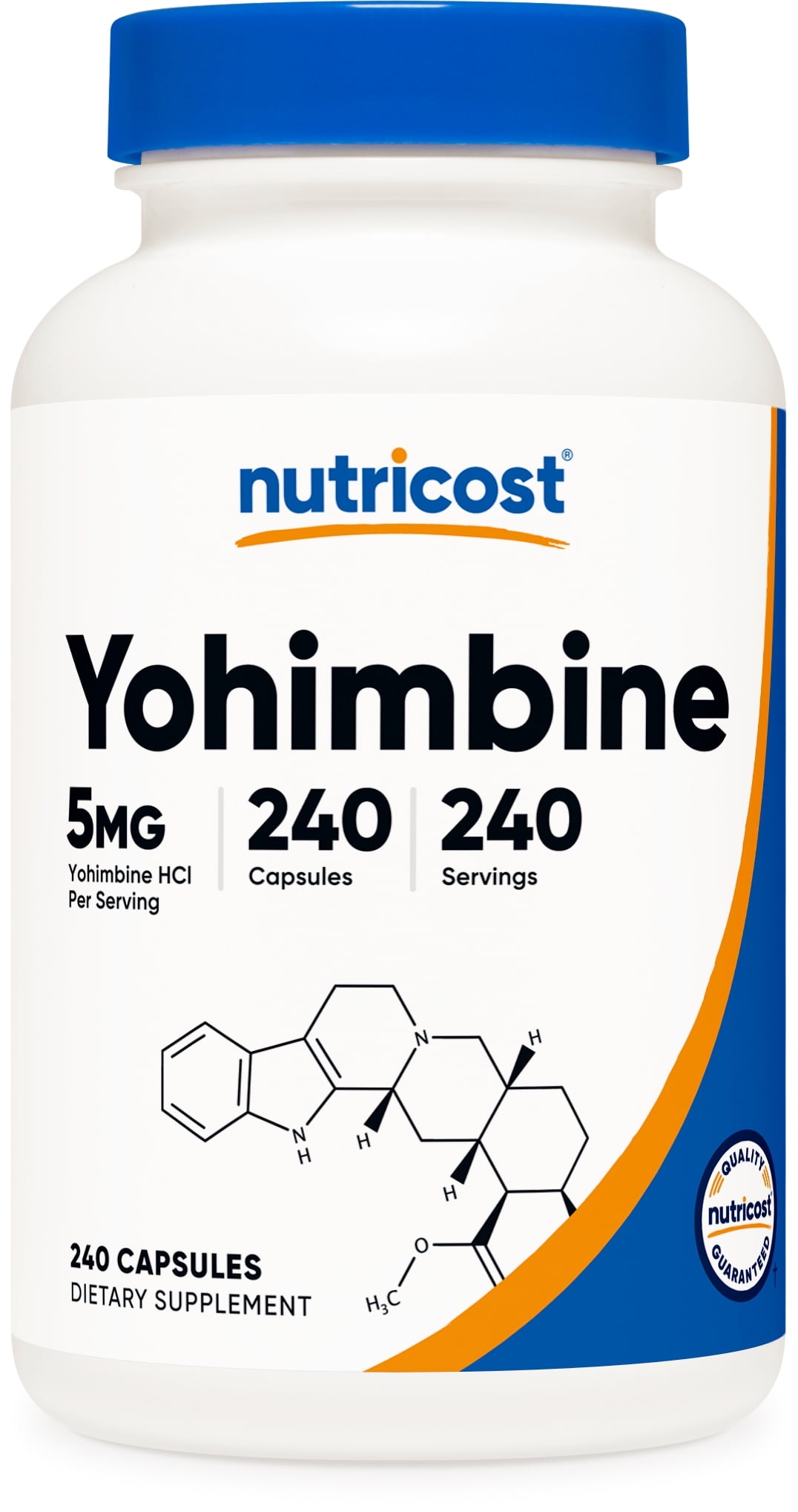 Nutricost Yohimbine HCl 5mg, 240 Capsules Extra Strength - Gluten Free ...