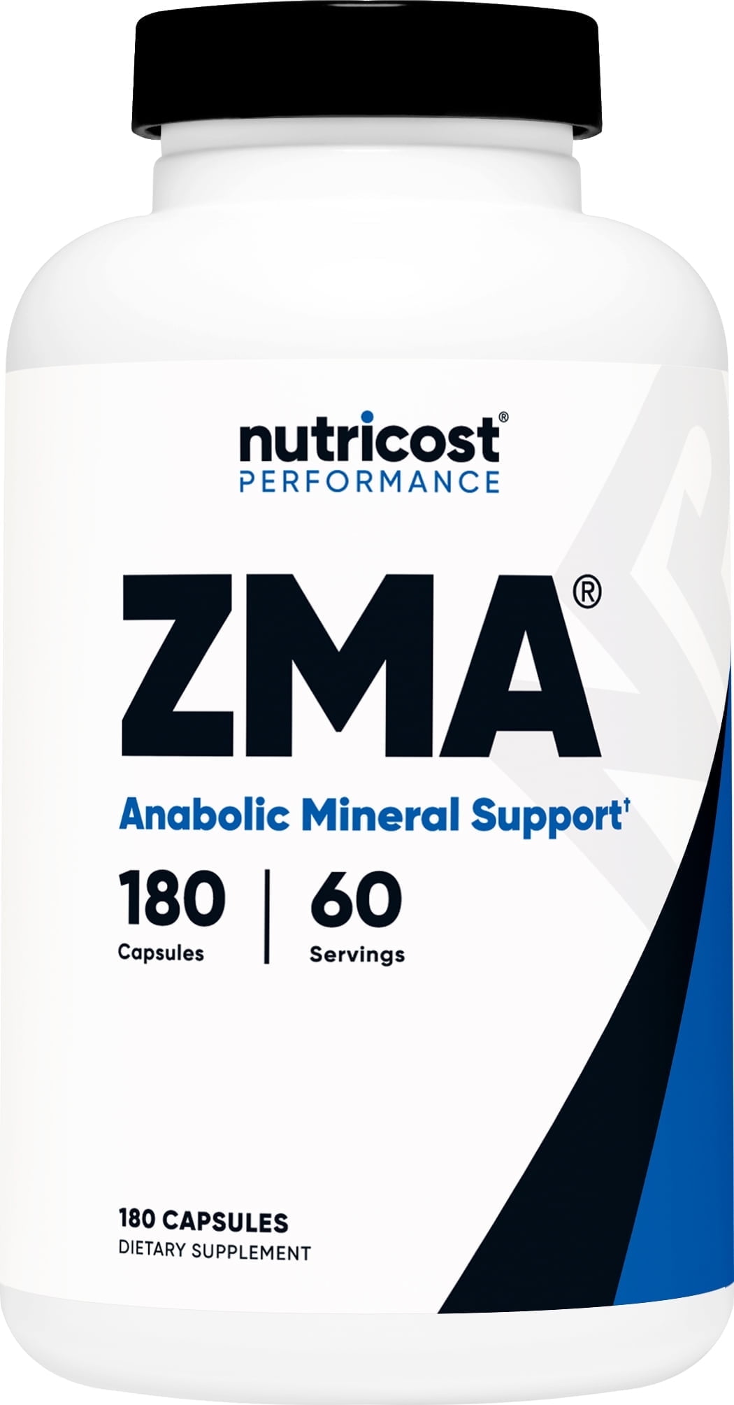 Nutricost ZMA Supplement - 180 Vegetarian Capsules, Non-GMO, Gluten ...