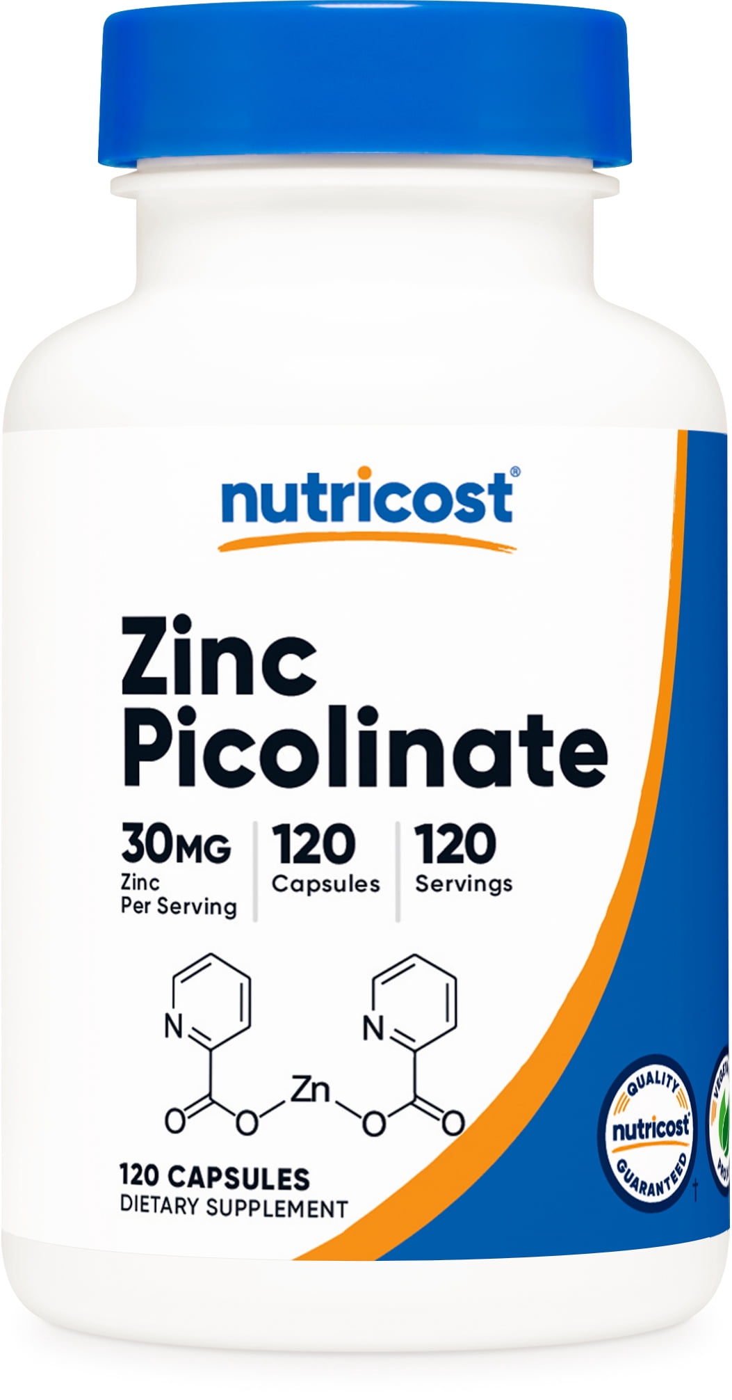 Nutricost, Zinc Picolinate, 30mg, Gluten Free Non-GMO Supplement ...
