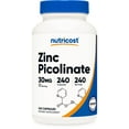 Nutricost Zinc Picolinate 30mg Capsules - Vegetarian Mineral Supplement ...