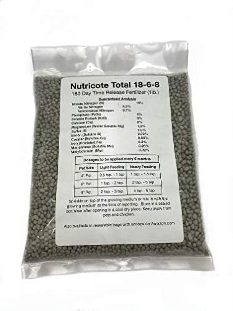 Nutricote. Timed Release Fertilizer. 18-6-8 180 Day. 2 Pounds. Orchids ...