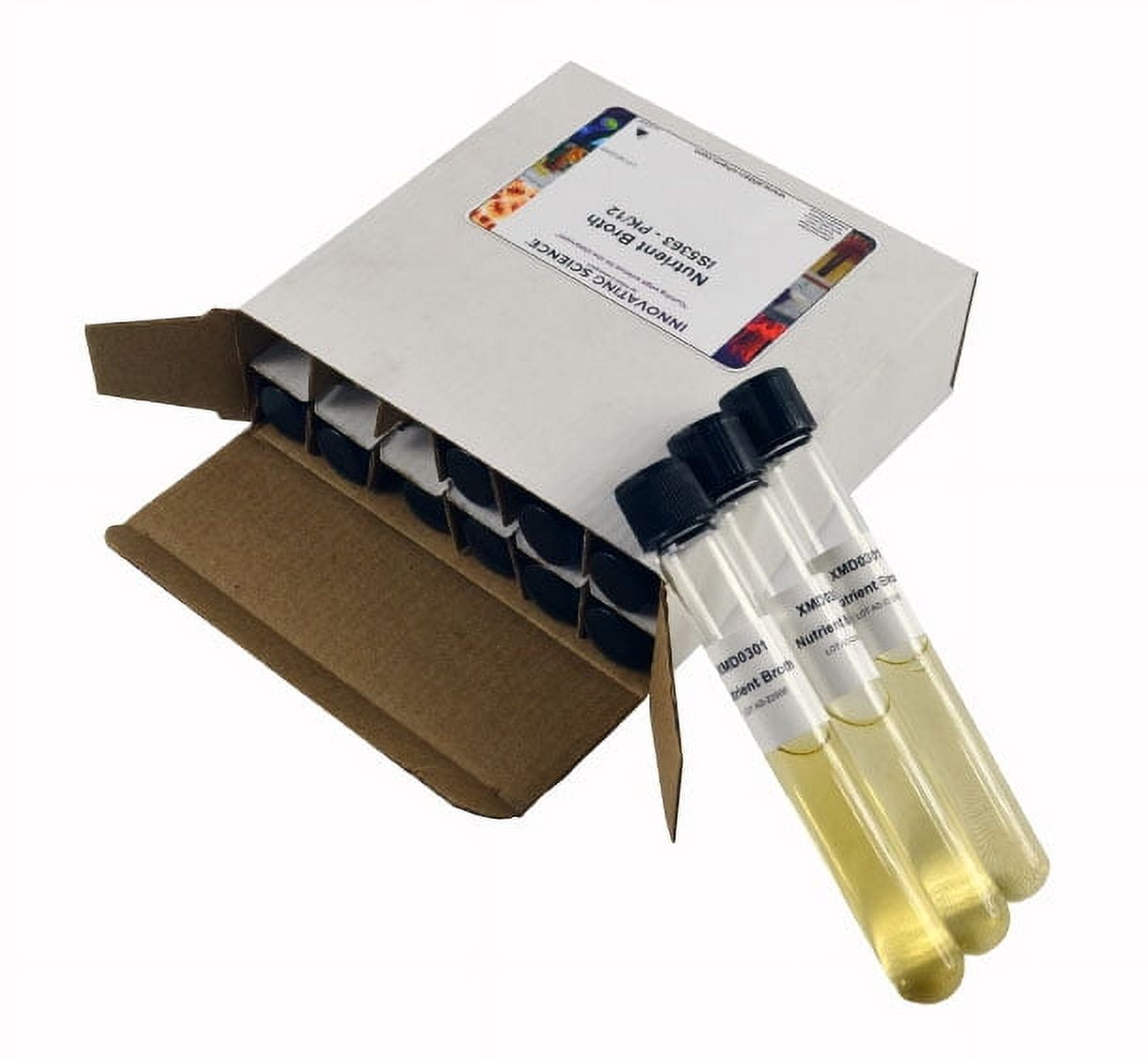 Nutrient Agar Broth Tubes, Pack of 12 - Sterile Microbiological Culture ...