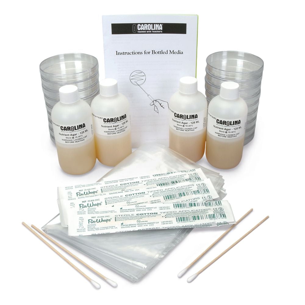 Nutrient Agar Media Kit, All-Inclusive Kit, Perfect For Science Fair ...
