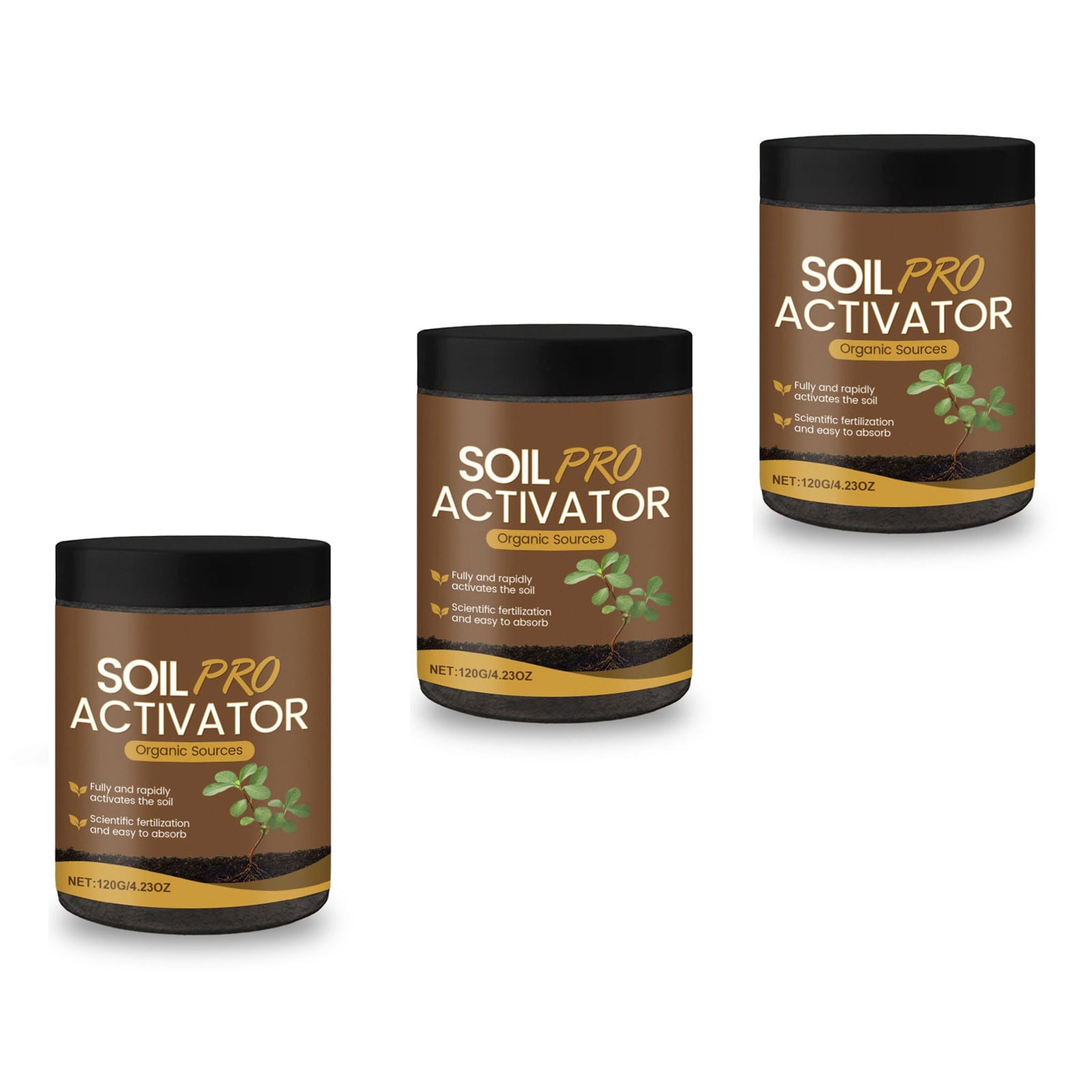 Nutrient-Rich Multi-Effect Soil Growth Powder | Plant Fertilizer Additive | Boosts Seedling ...