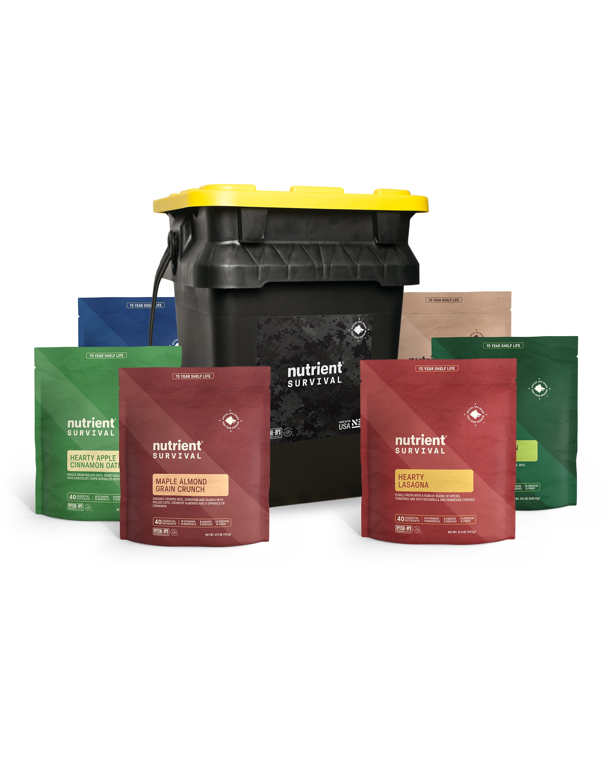 Nutrient Survival 14-Day Emergency Food Supply, Military-Grade ...