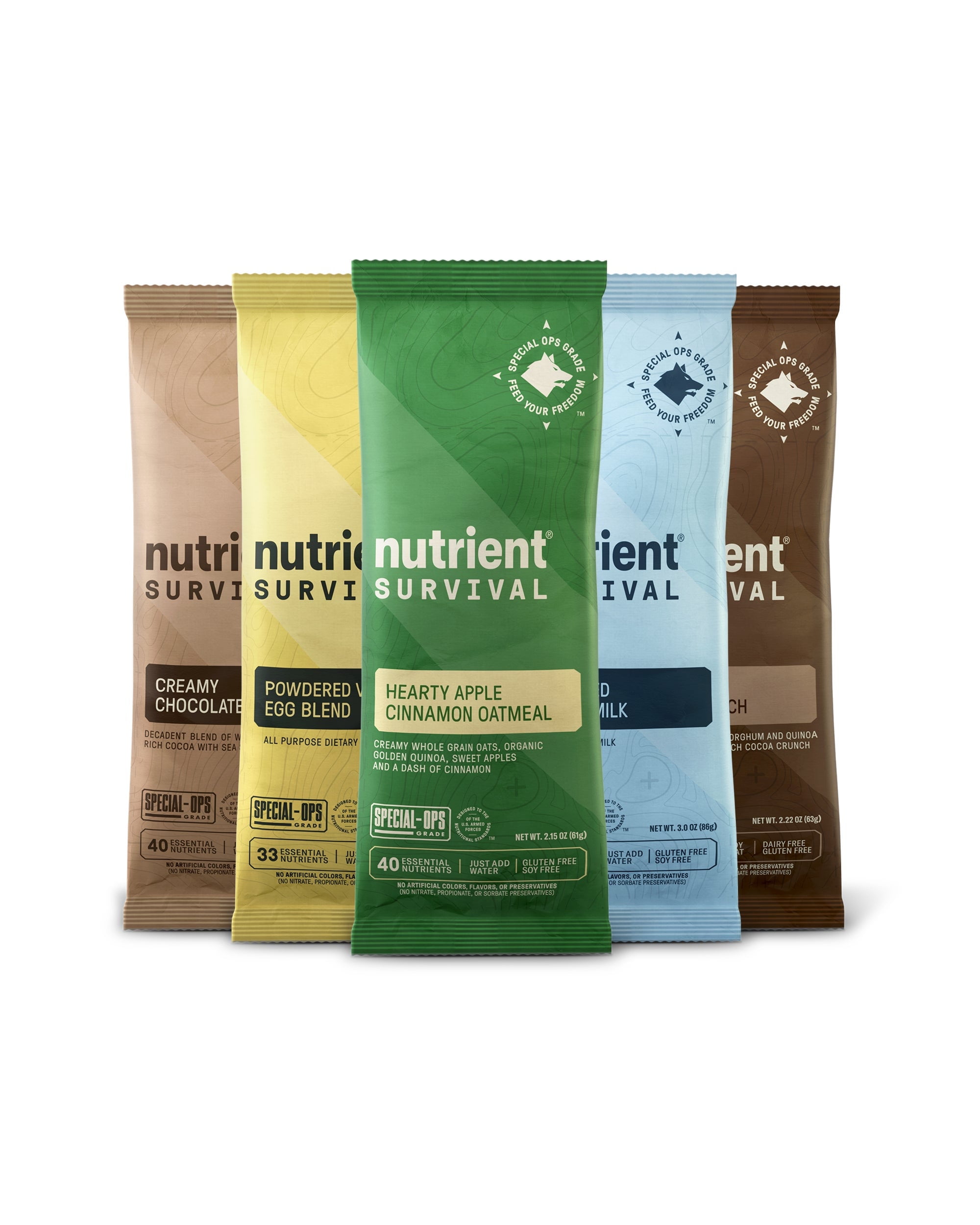 Free Shipping! Nutrient Survival MRE Breakfast Variety Sampler (5 Pack ...