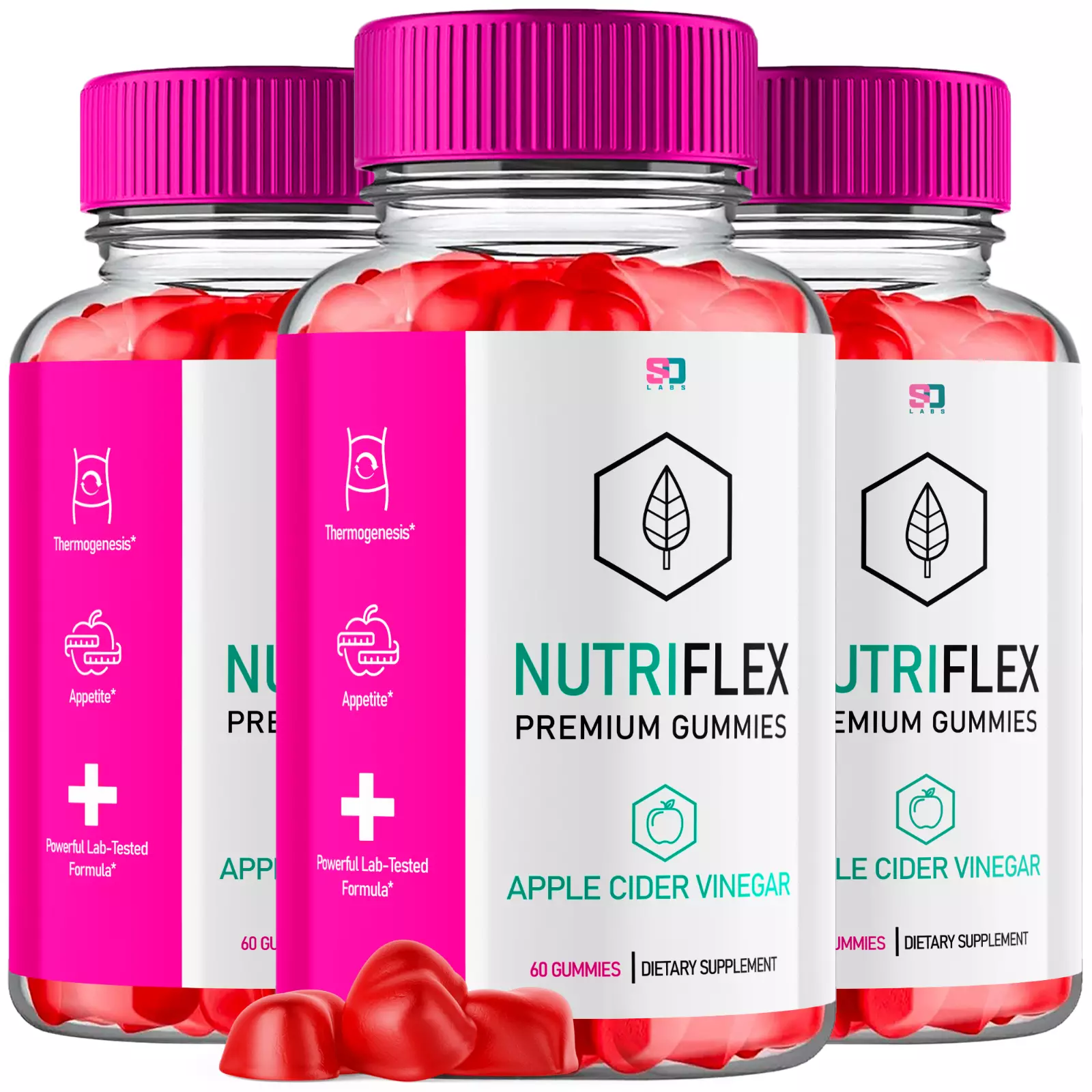 Nutriflex Premium ACV Gummies Weight Management Supplement (3 Pack) - Walmart.com