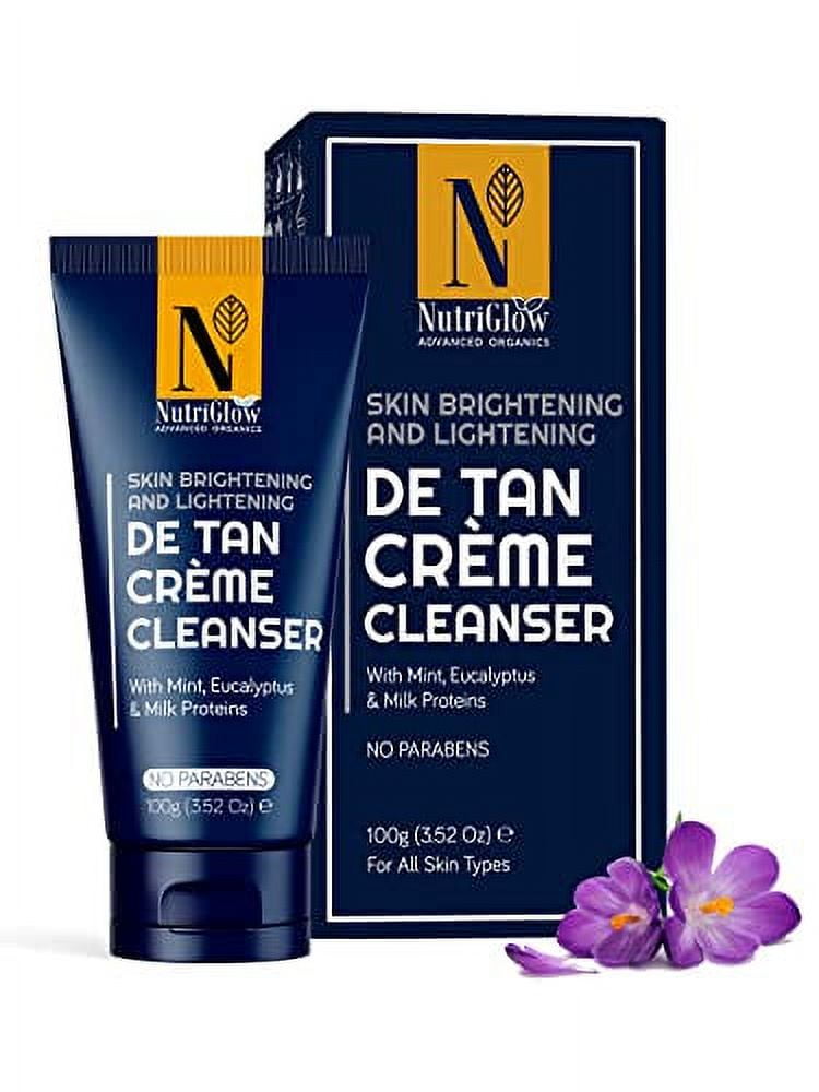 Nutriglow Advanced Organics Sustainable De Tan Cream Cleanser with Mint ...