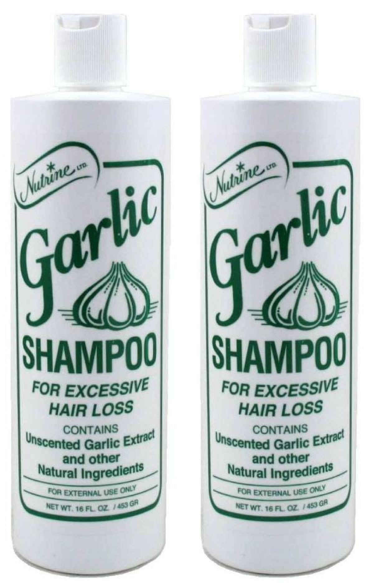 Nutrine Garlic Shampoo Unscented 16oz (Pack of 2) - Walmart.com