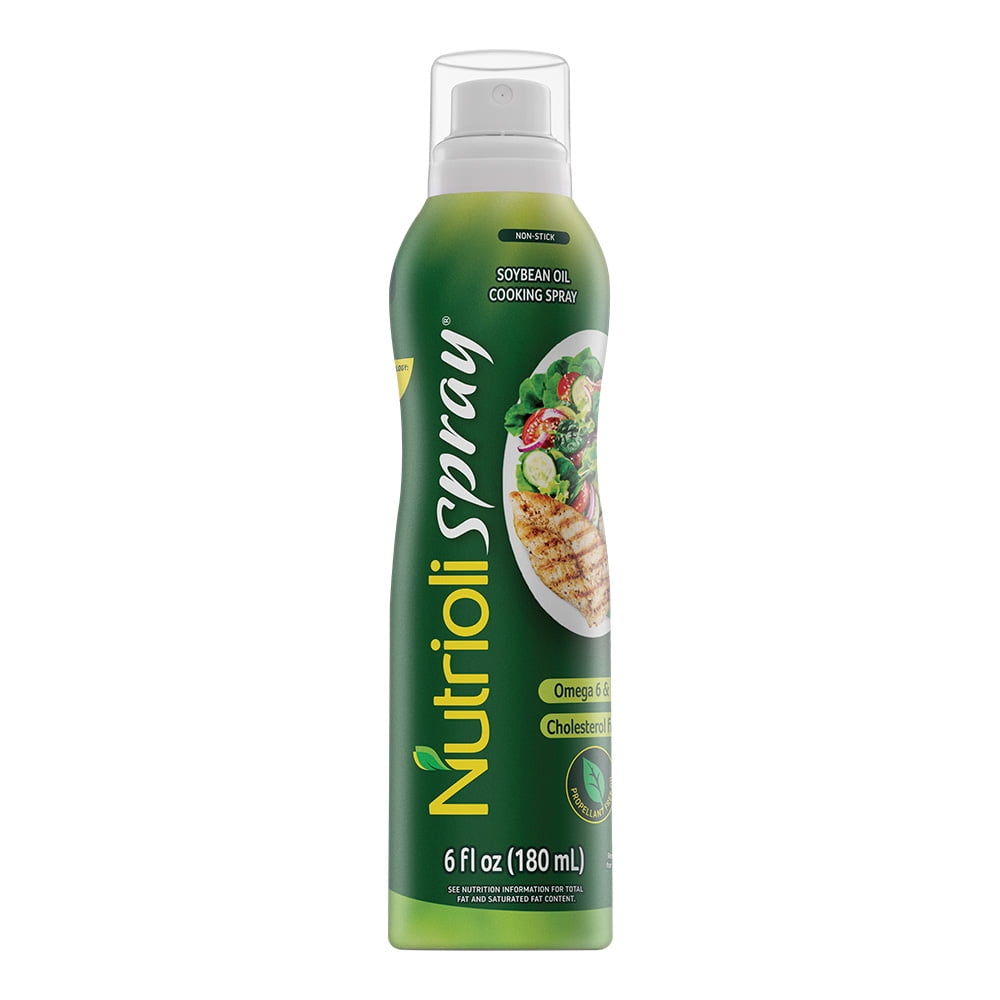 Nutrioli Soy Cooking Oil Spray 6 fl oz - Heart-Healthy Omega 3, 6, 9 ...