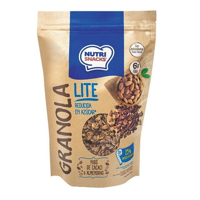 Nutrisnacks Granola Lite, Cacao Nibs & Almonds 10.5 oz., Ready to Enjoy ...