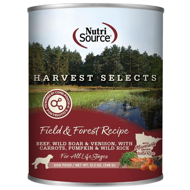 Nutrisource 872742 12.3 oz Harvest Selects Field & Forest Dog Cans MP12 ...