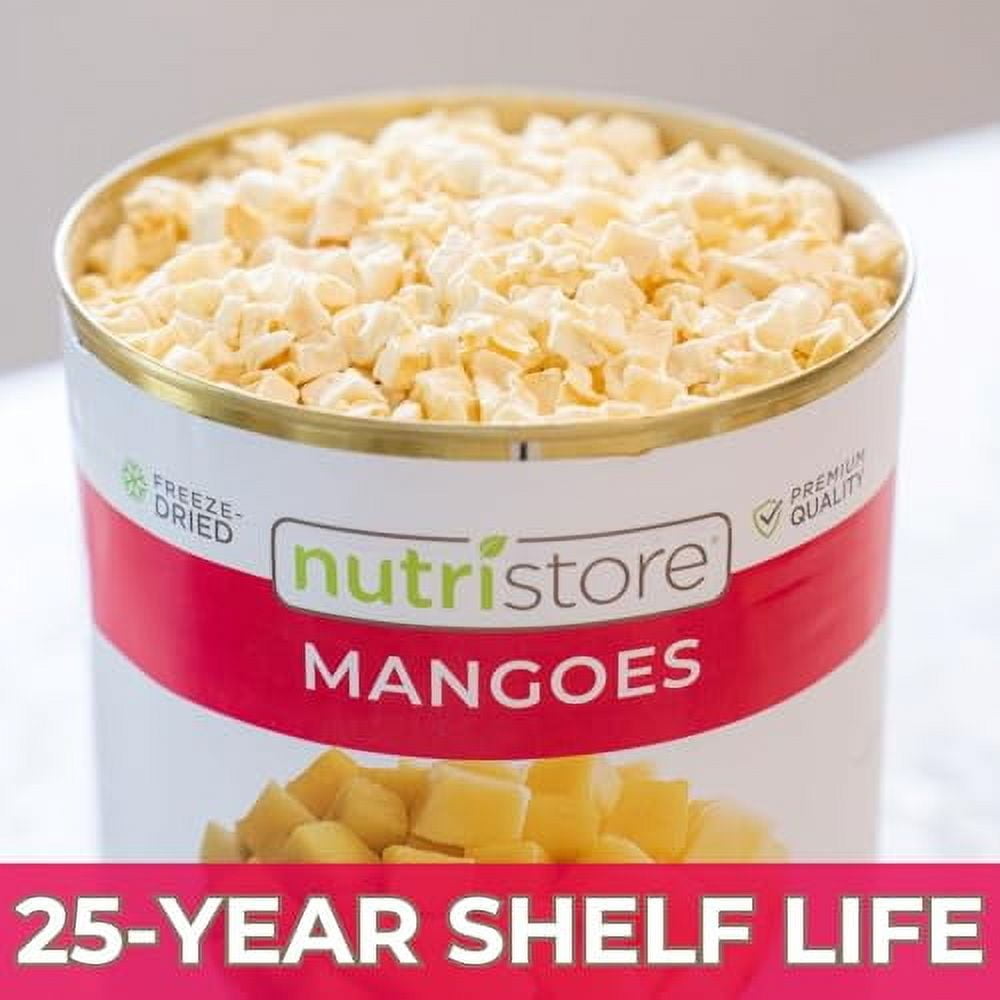 Nutristore Freeze Dried Mangoes | #10 Can Fruit | Perfect Healthy Snack ...