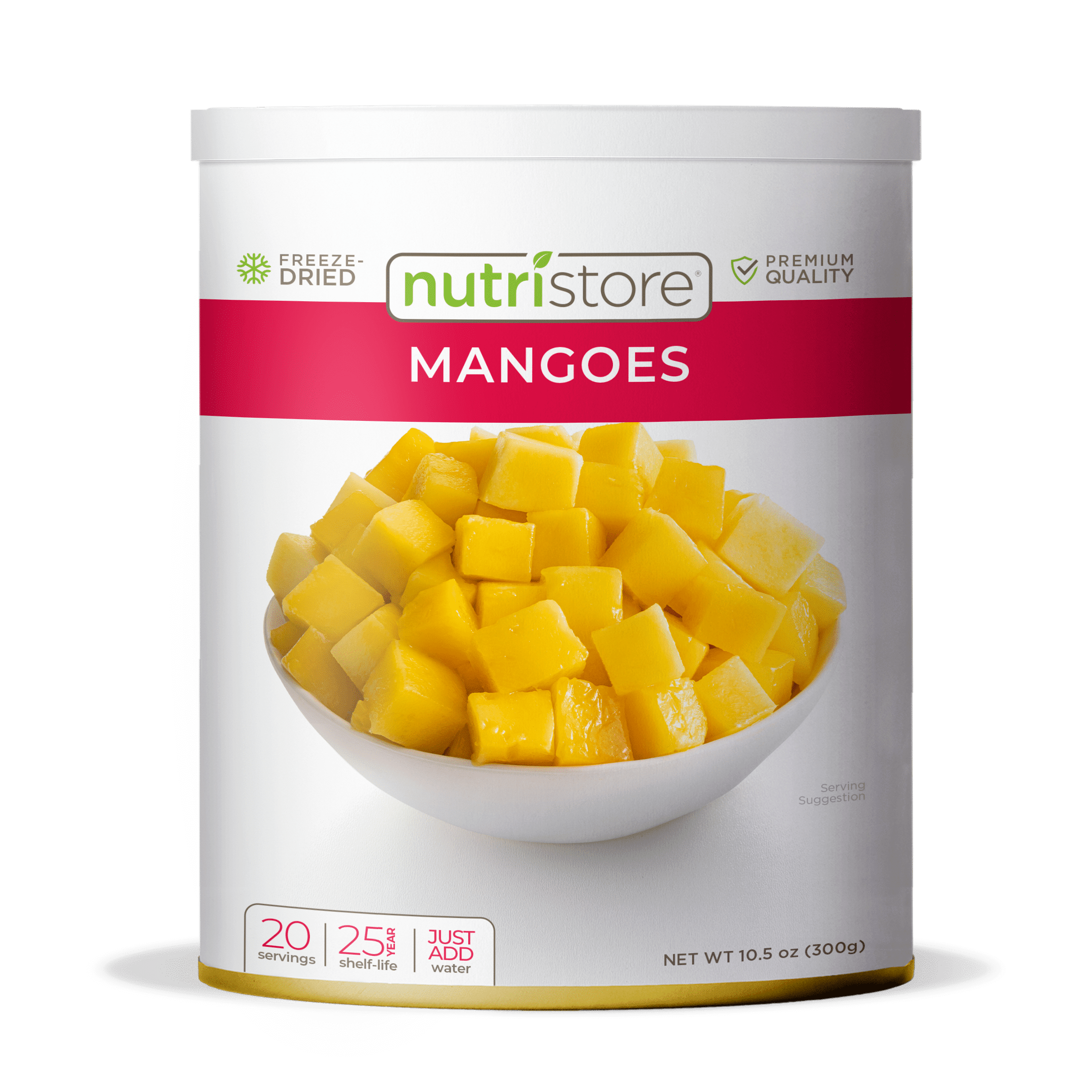 Nutristore Healthy Freeze-Dried Mangoes, No. 10 Can, Versatile Snack ...