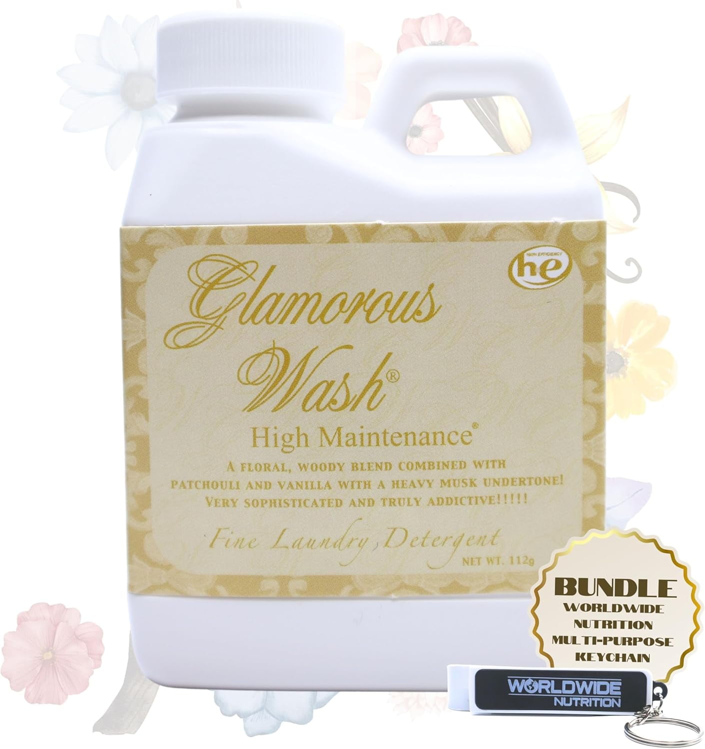 Nutrition Bundle: Tyler Glamorous Wash Diva Laundry Liquid Detergent - Hand and Machine Washable ...